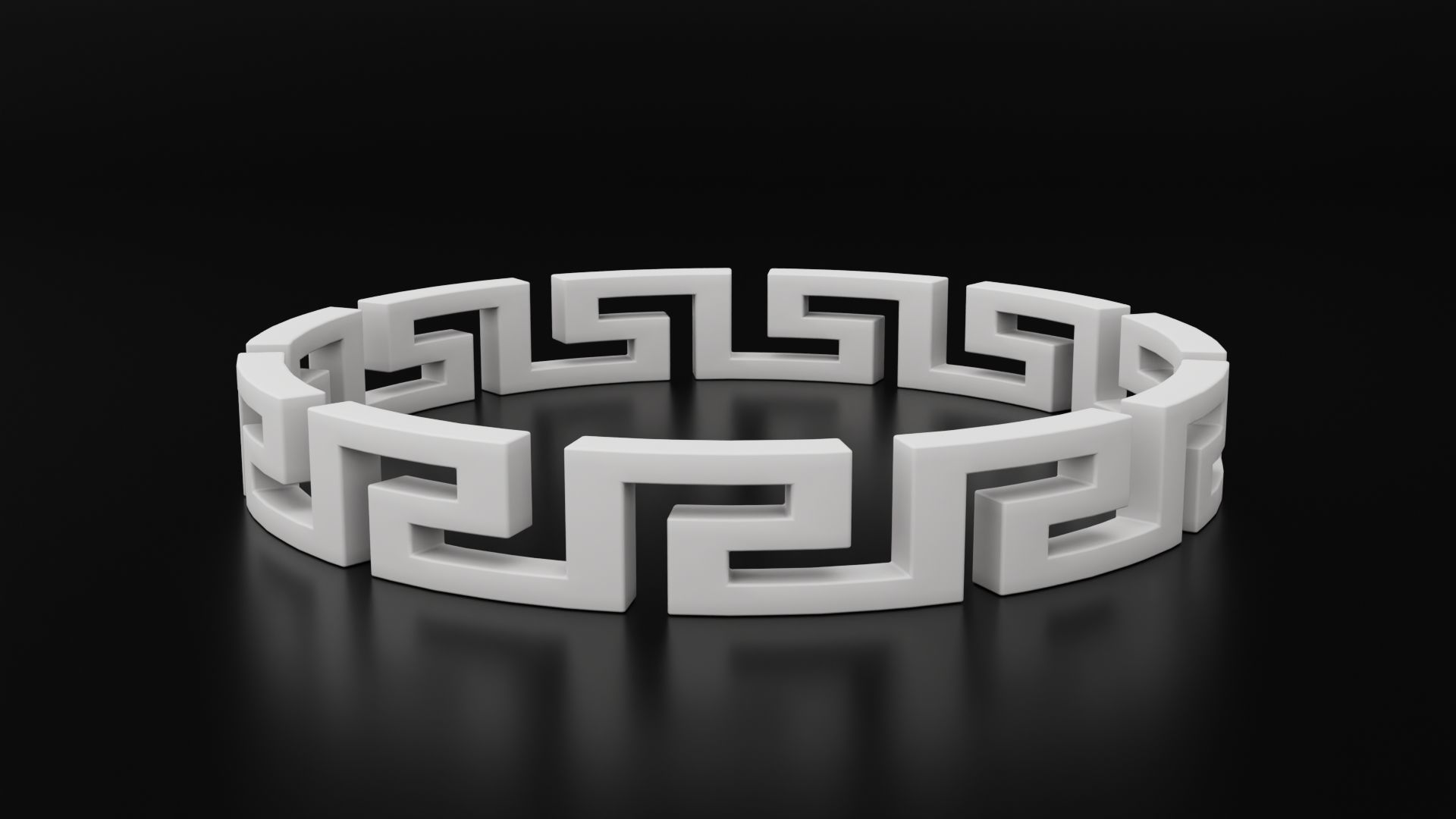 Greek Ornament Ring 3D model | CGTrader