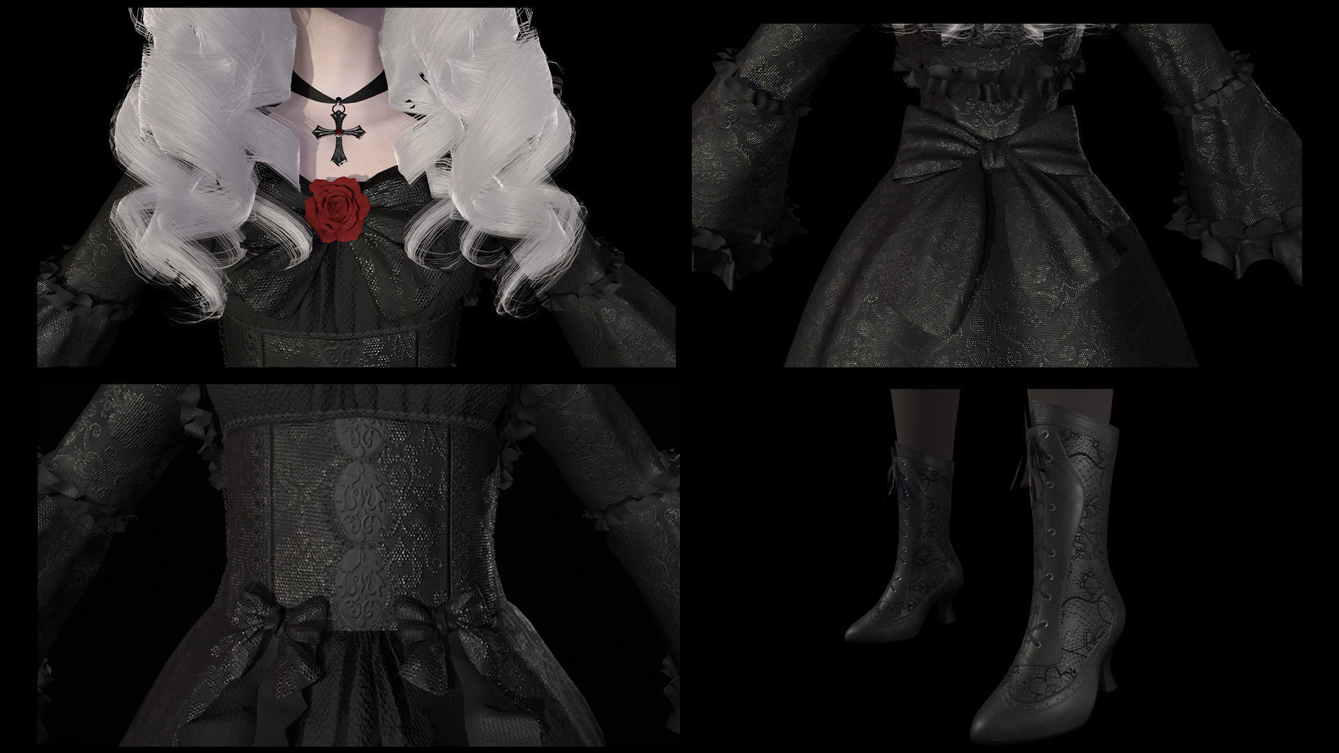 3D model Vampire Girl VR / AR / low-poly | CGTrader