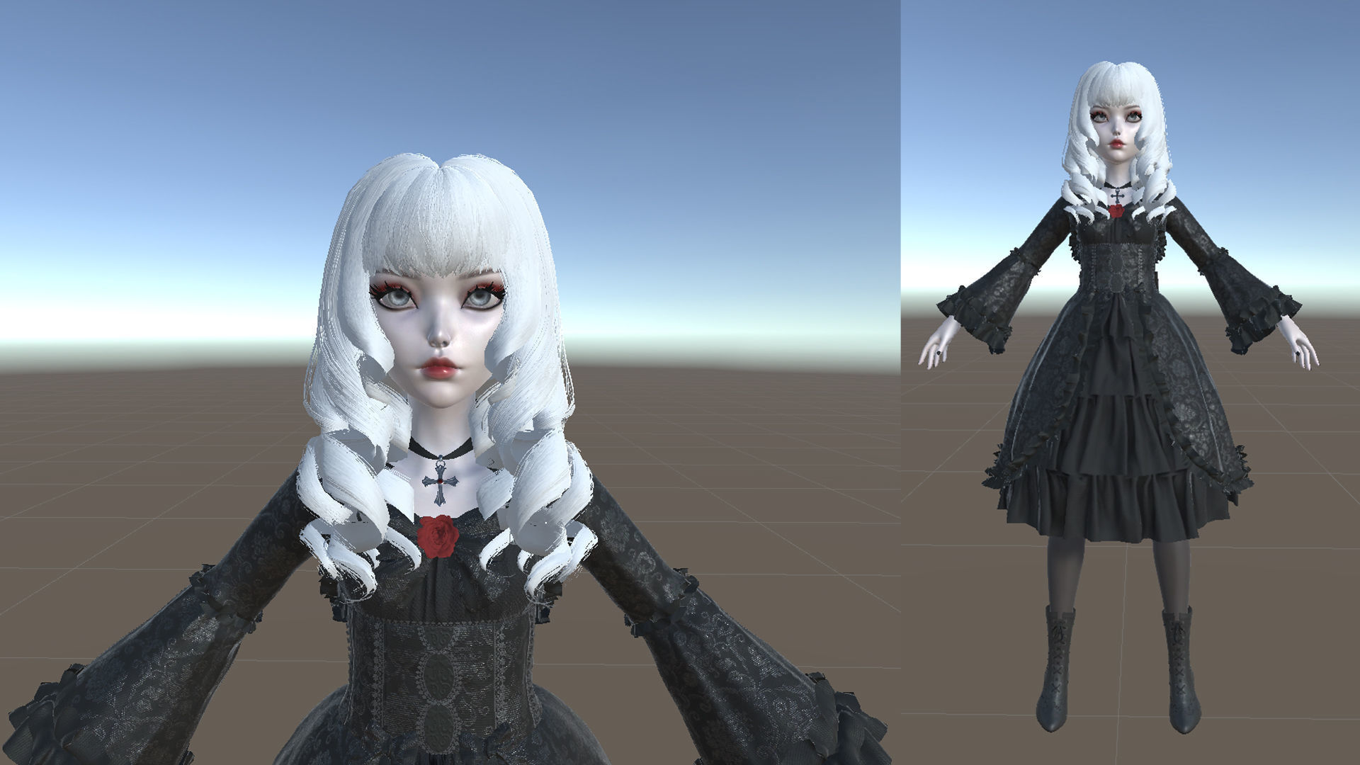 3D model Vampire Girl VR / AR / low-poly | CGTrader