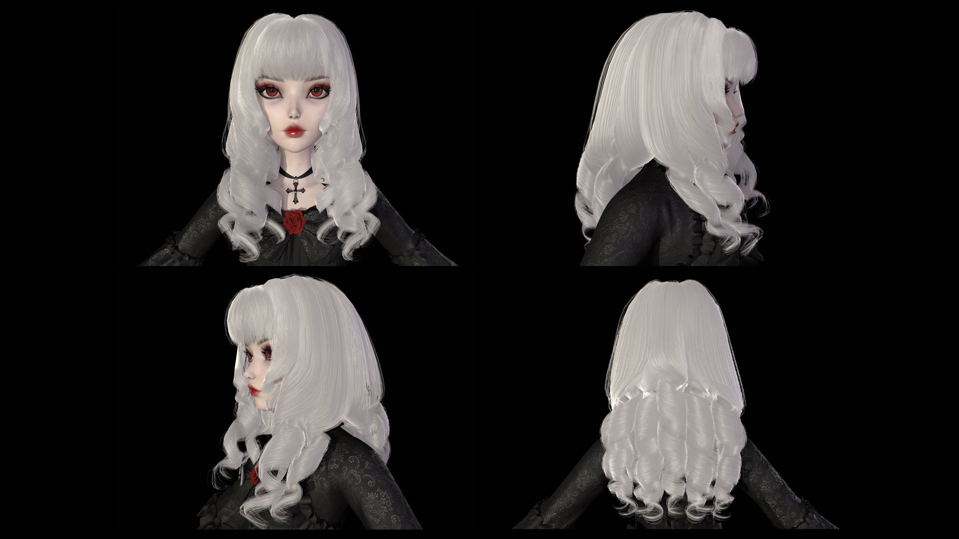 3D model Vampire Girl VR / AR / low-poly | CGTrader