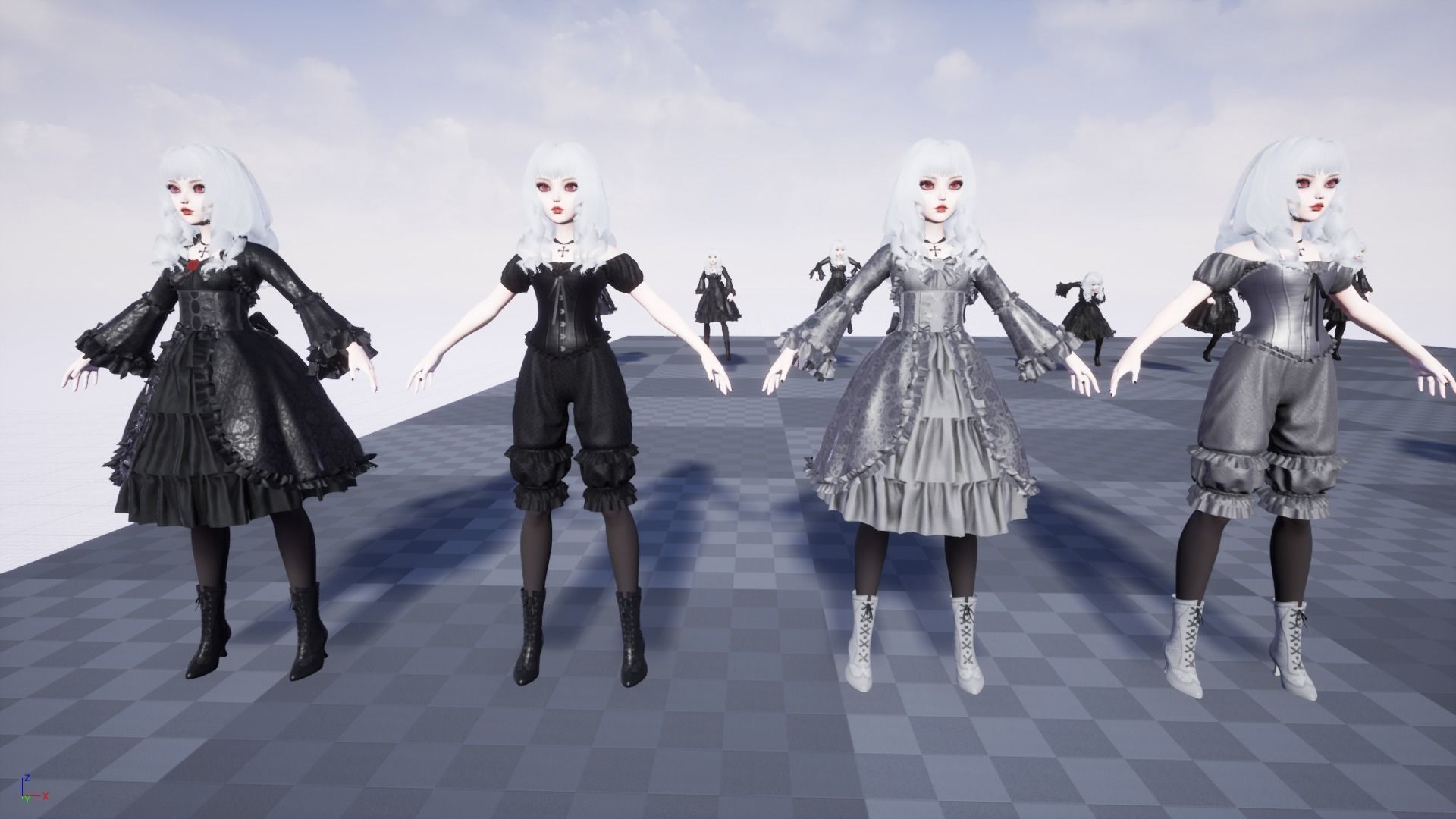 3D model Vampire Girl VR / AR / low-poly | CGTrader