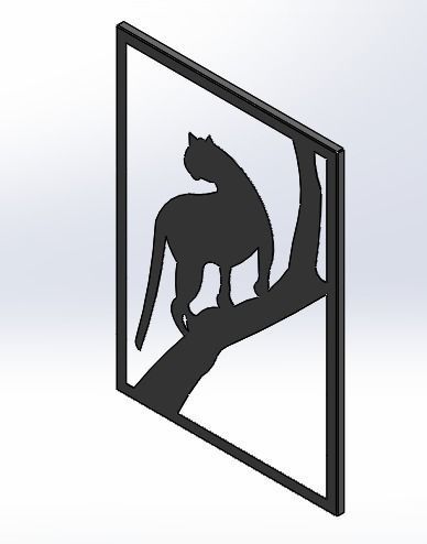 Sheet metal animal picture 3D model 3D printable | CGTrader