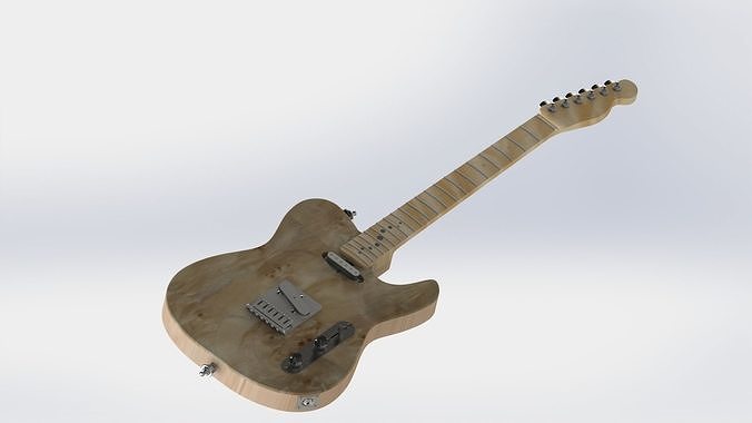 Telecaster Guitar free 3D model | CGTrader