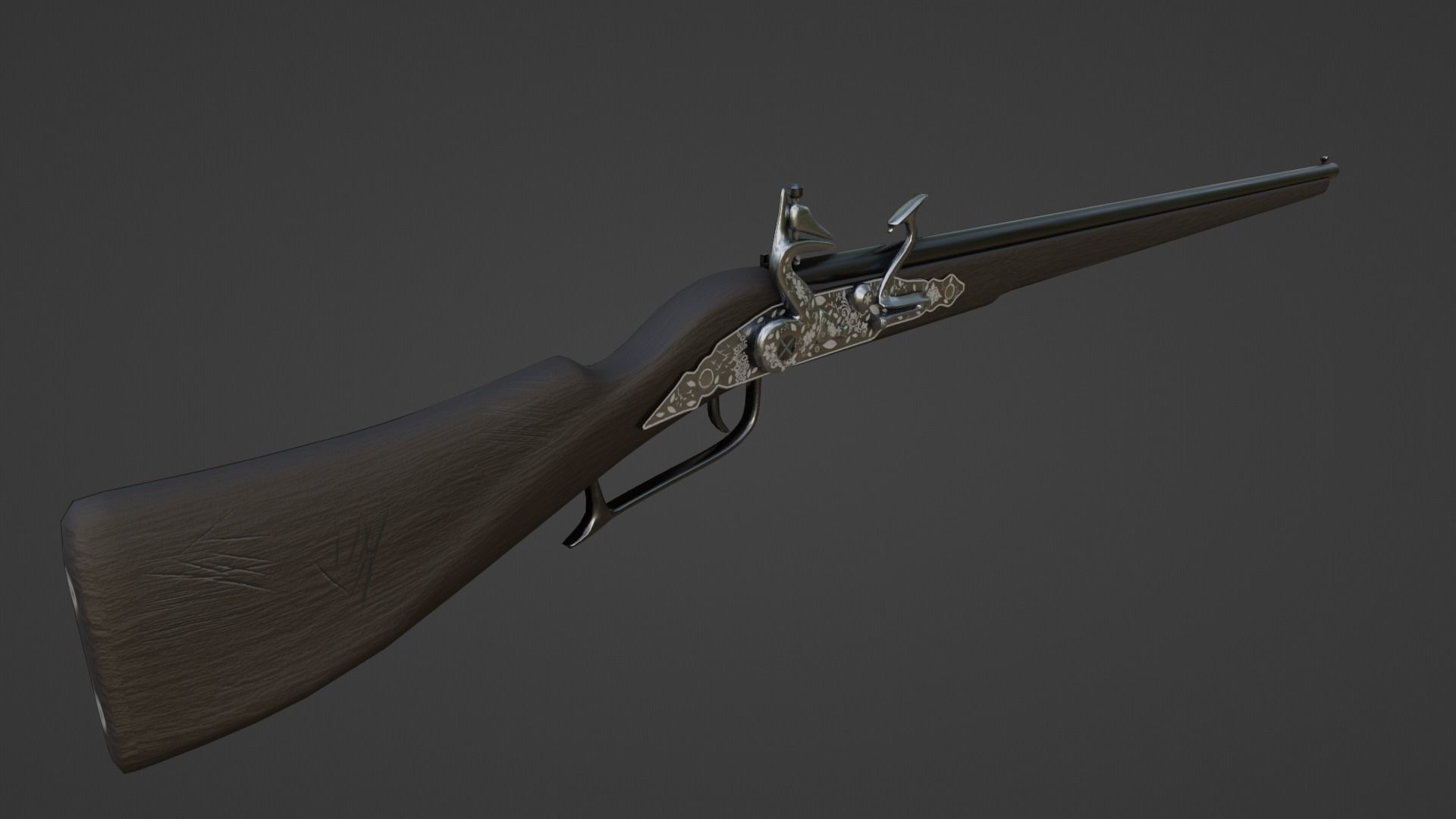 3D model 1597 Snaphaunce Long Rifle VR / AR / low-poly | CGTrader