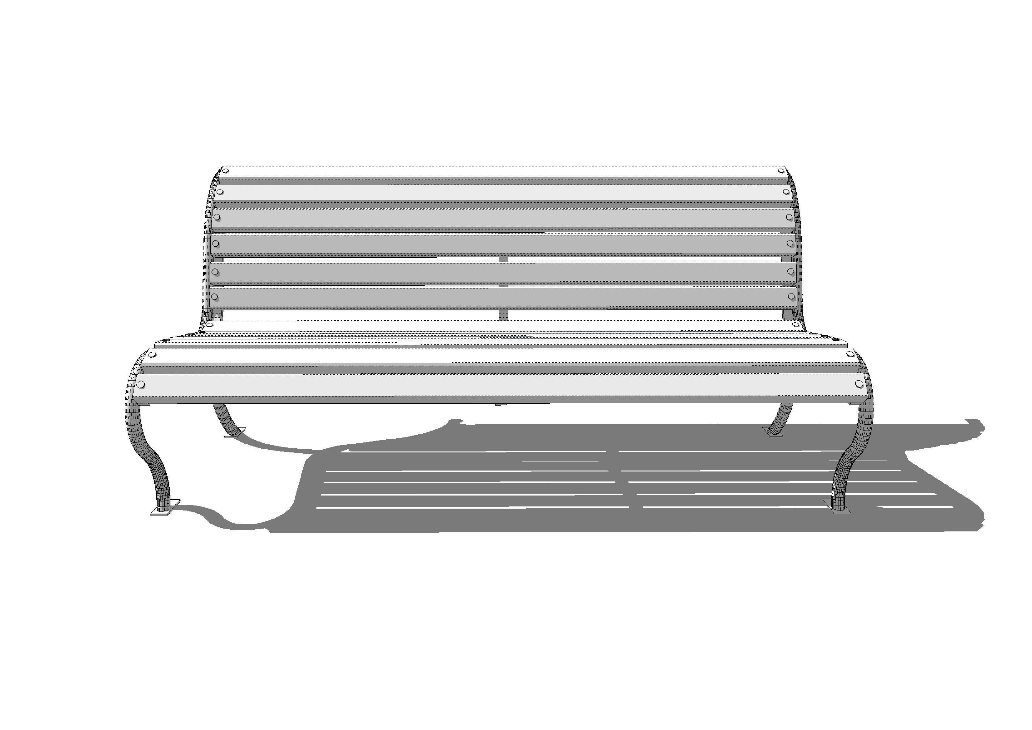 bench park-bench 3D model | CGTrader