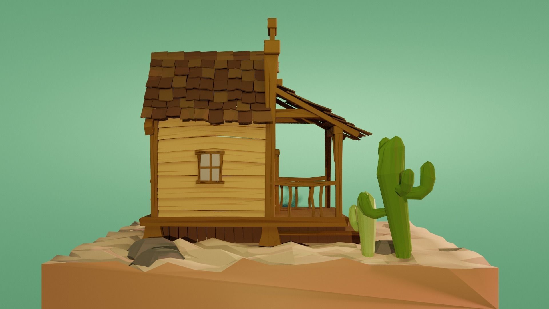 Wild West Building free VR / AR / low-poly 3D model | CGTrader