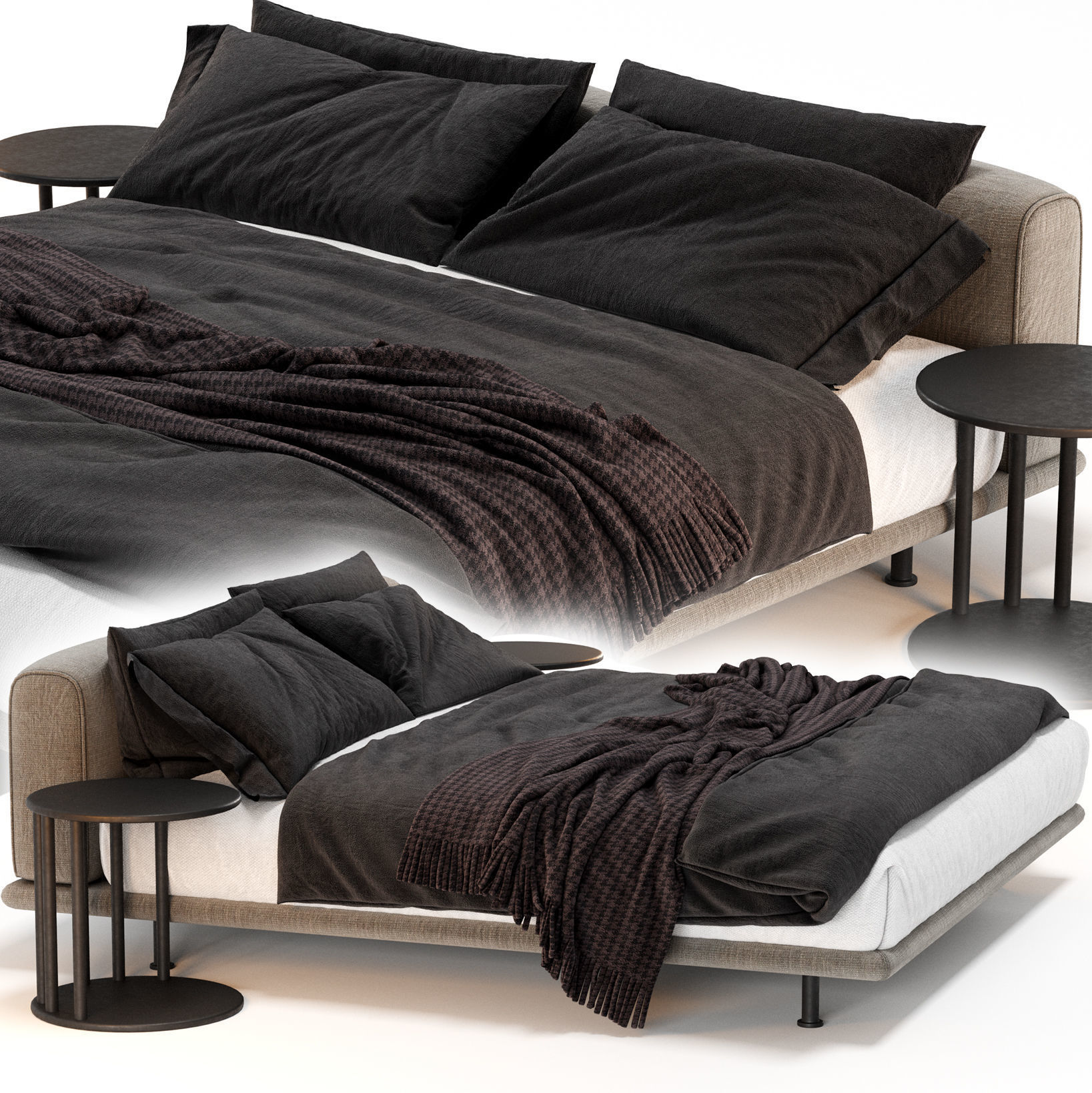 TIMOTHY Bed By Meridiani 3D model | CGTrader
