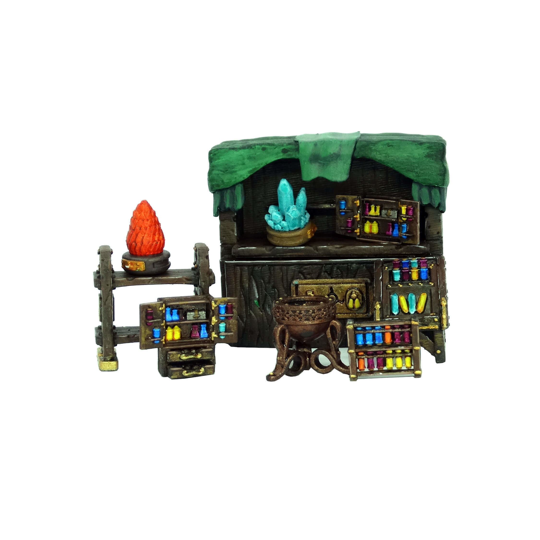 Alchemy Shop And Market Stall Fantasy Tabletop Minis 3D model 3D ...