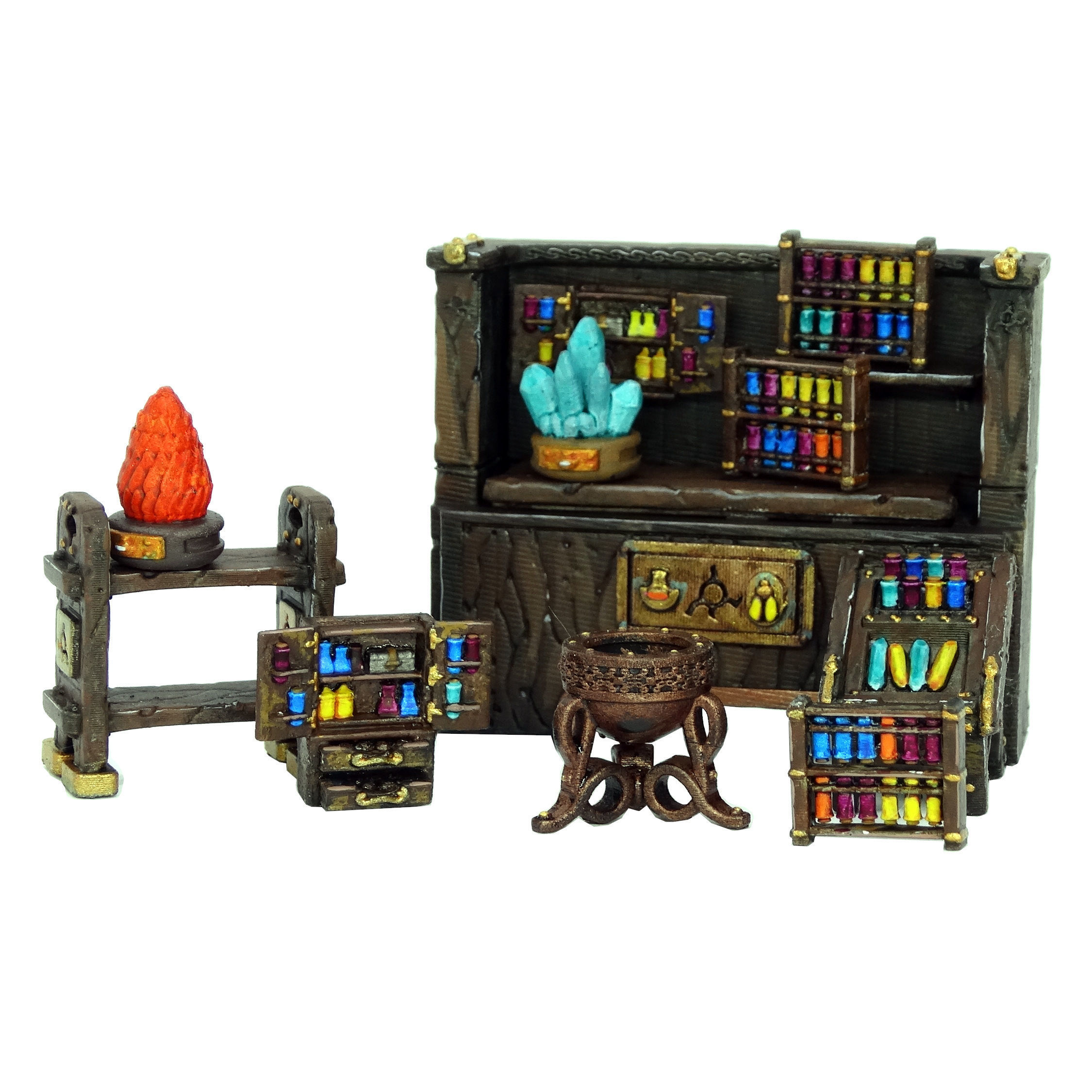 Alchemy Shop And Market Stall Fantasy Tabletop Minis 3D model 3D ...