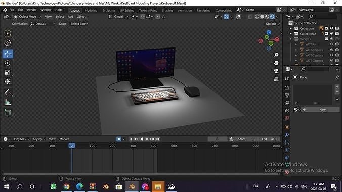 3D model 3D Keyboard computer with mouse and VR / AR / low-poly | CGTrader