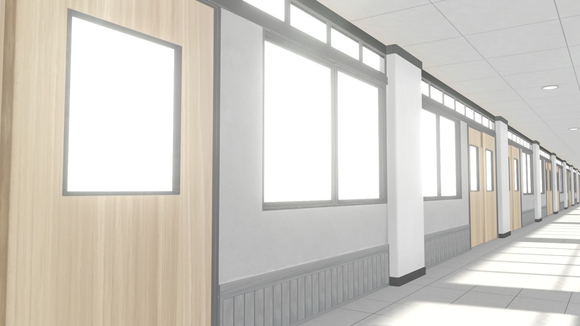 3D model Anime Corridor VR / AR / low-poly | CGTrader