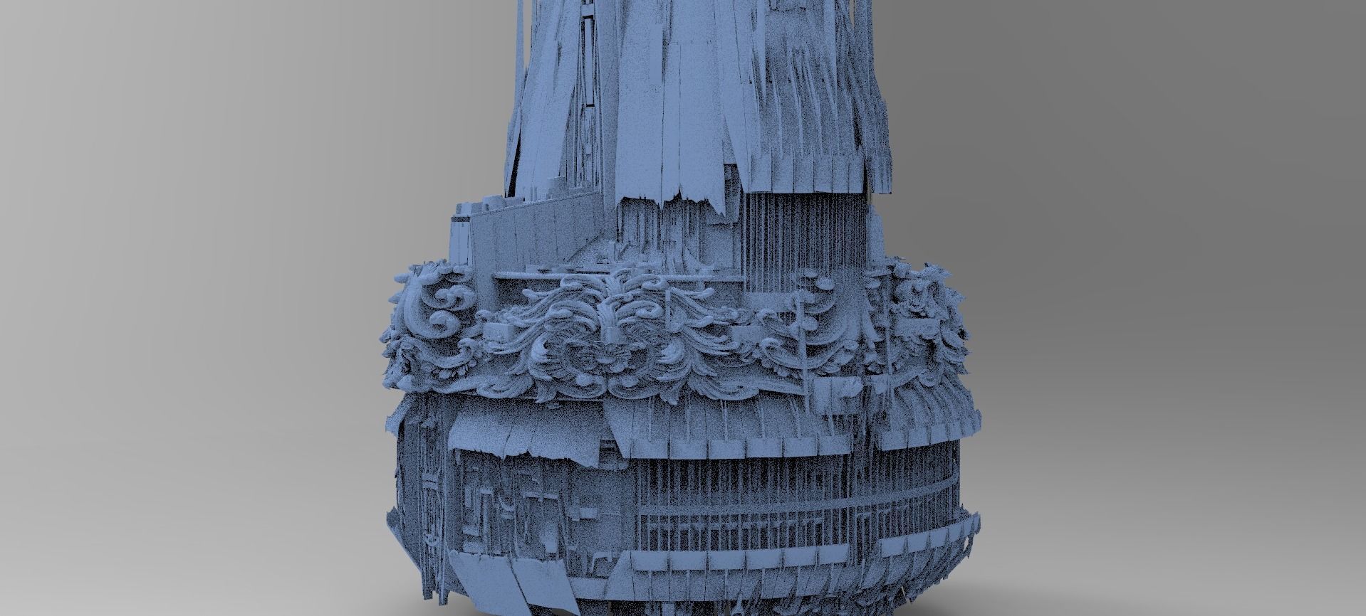 Ocean Cyberpunk tower 2 3D model | CGTrader