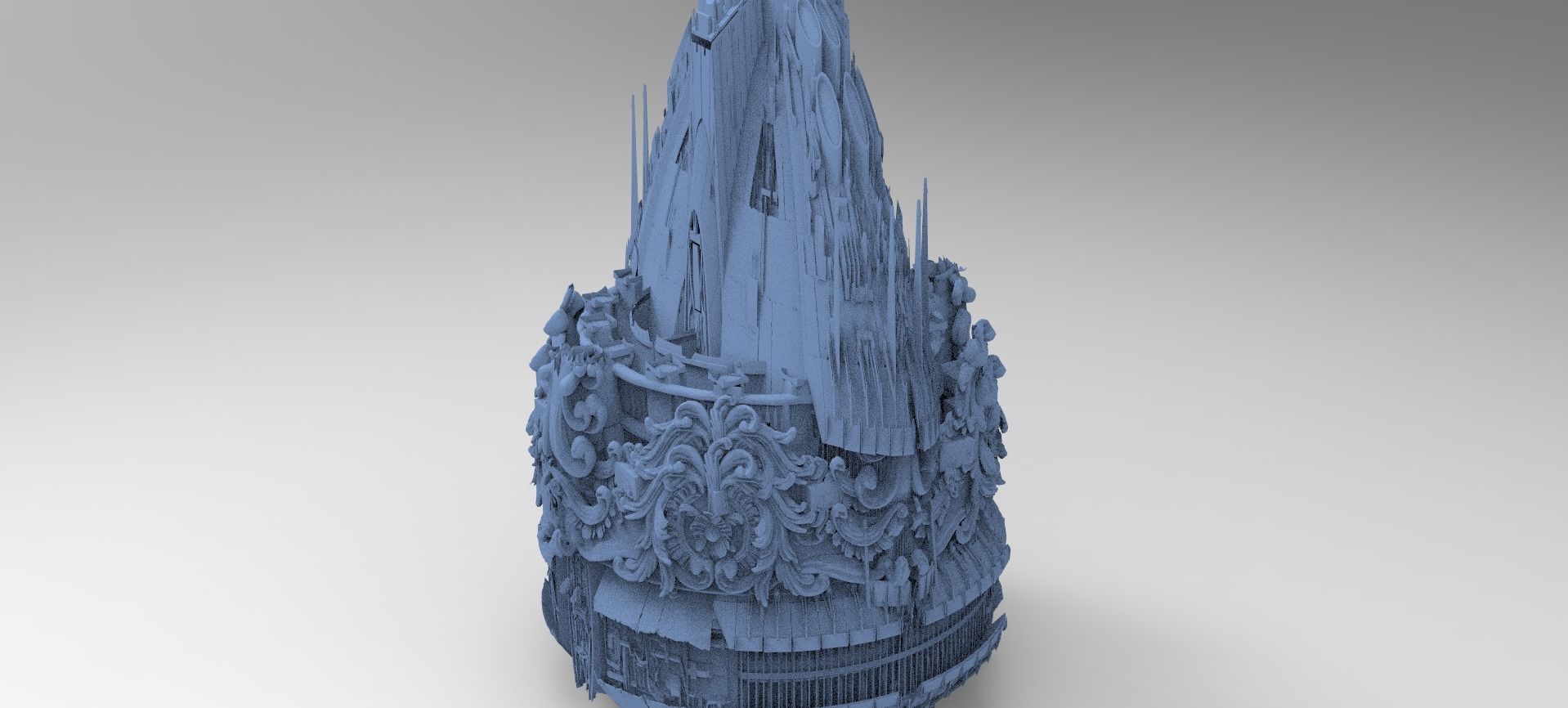 Ocean Cyberpunk tower 5 3D model | CGTrader