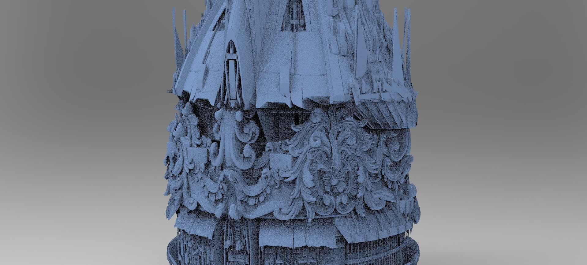 Ocean Cyberpunk tower 10 3D model | CGTrader