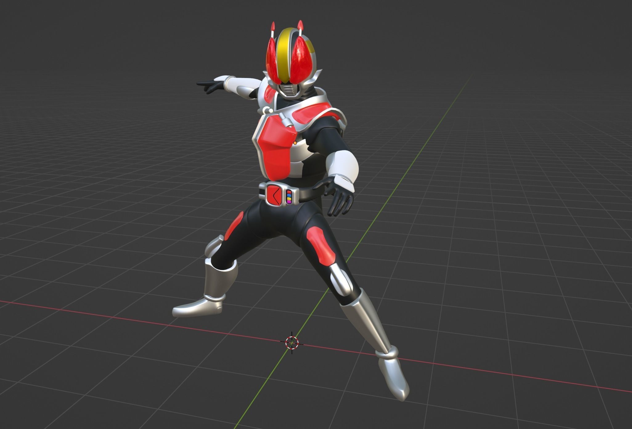 Kamen Rider Den-O - Kamen Rider 3D model rigged | CGTrader