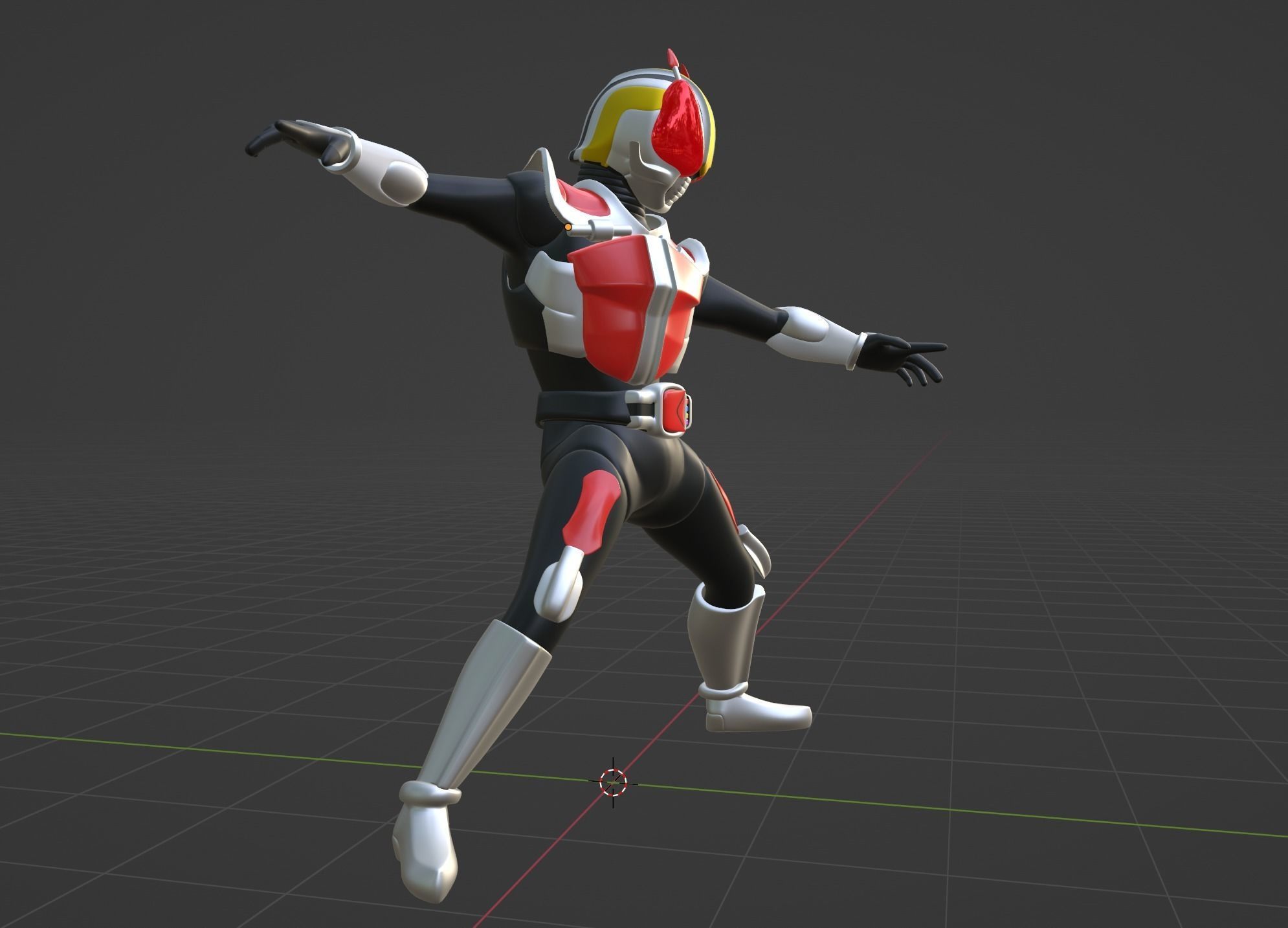Kamen Rider Den-O - Kamen Rider 3D model rigged | CGTrader