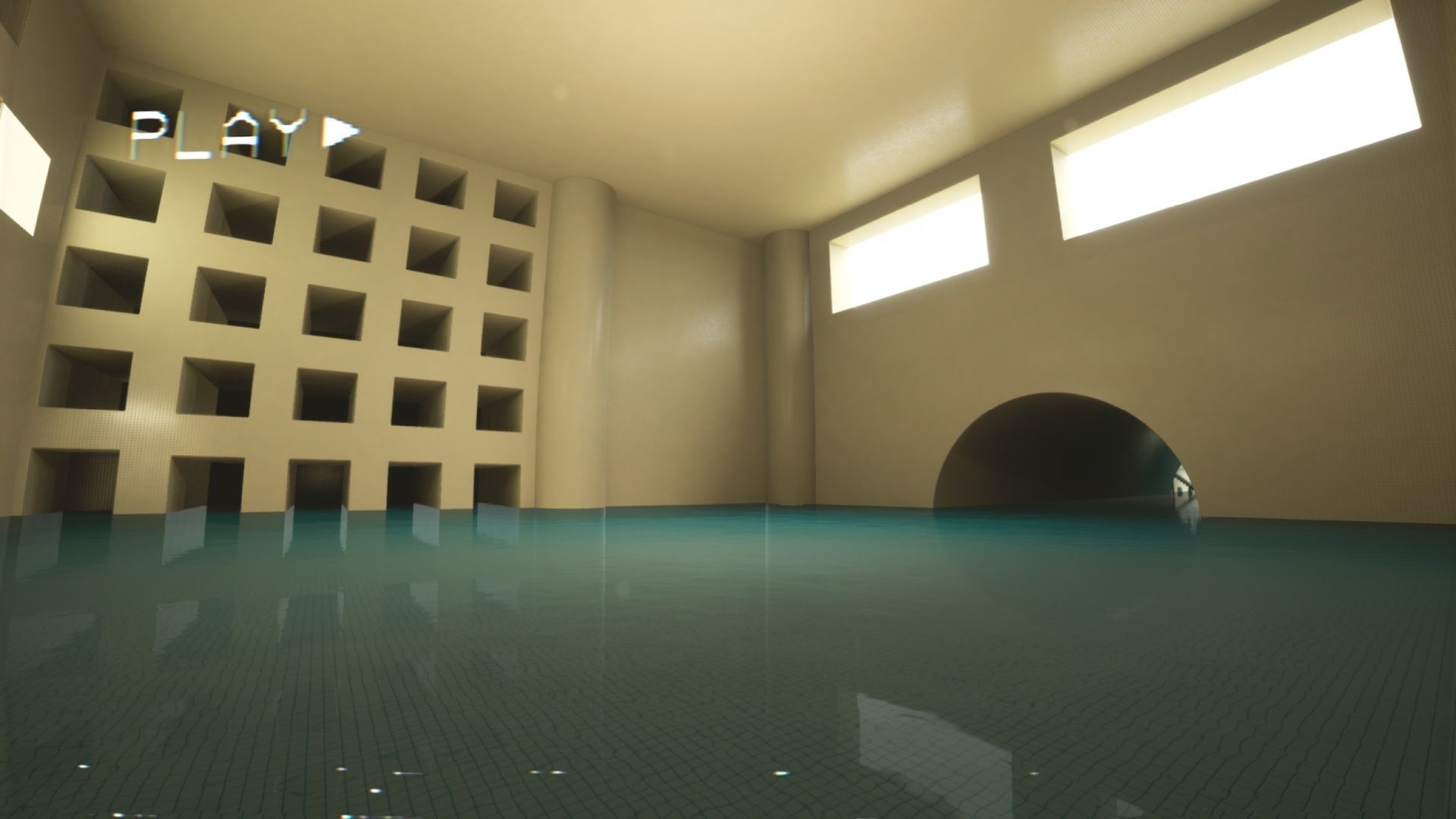 3D model Backrooms - Poolrooms Modular Horror Environment - Unreal ...