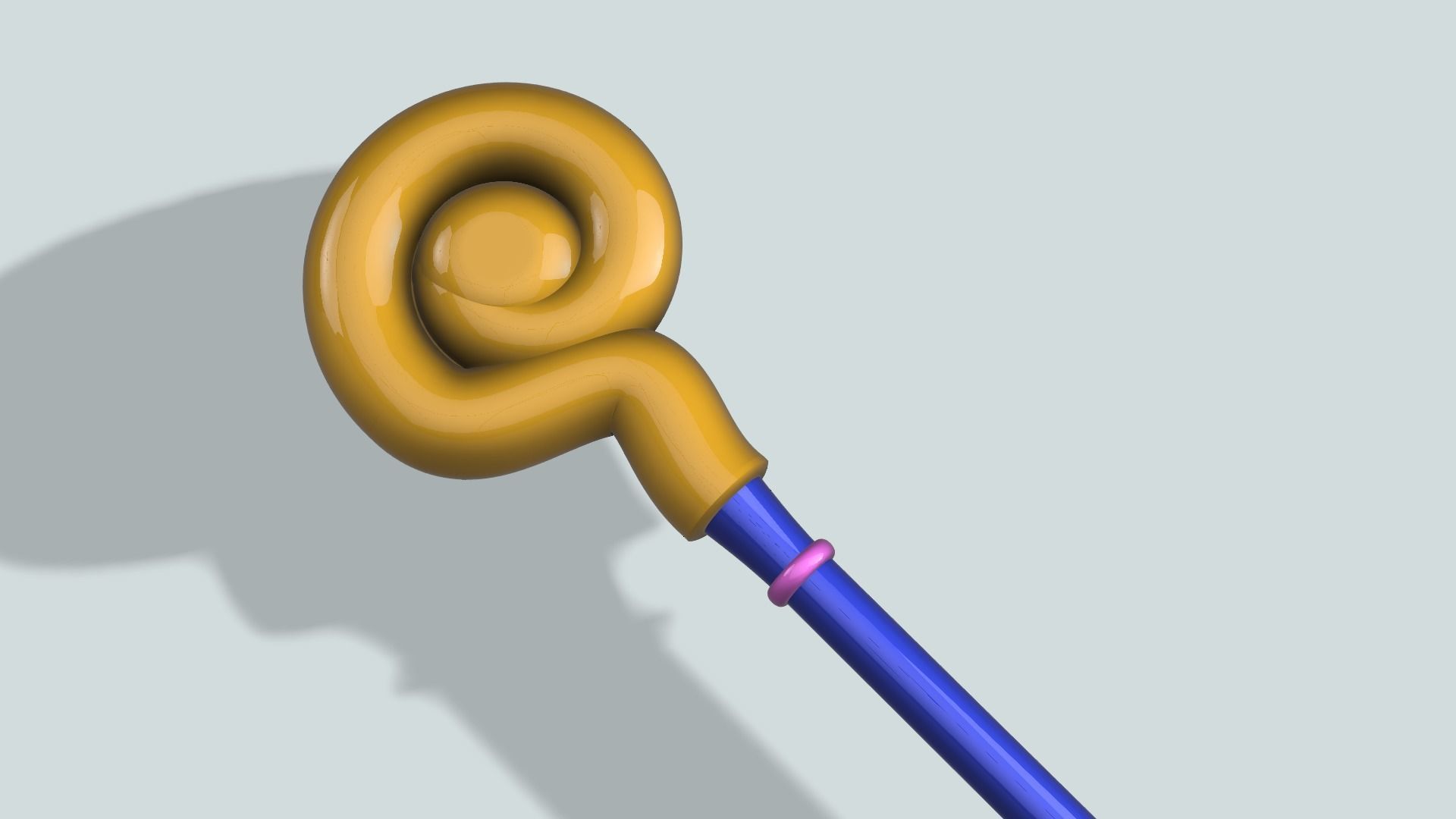 Dark Magic Girl Staff 3D model 3D printable | CGTrader