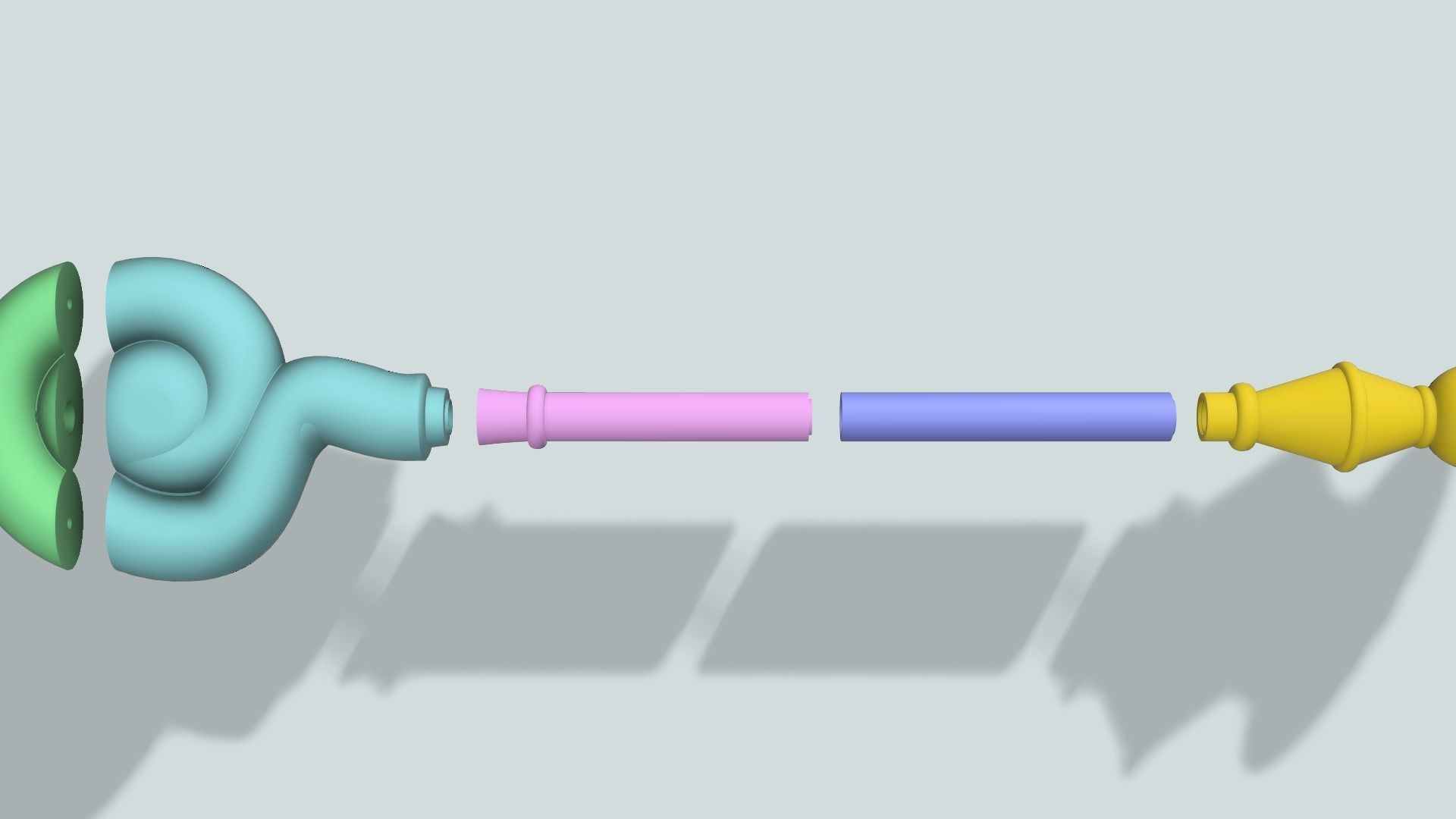 Dark Magic Girl Staff 3D model 3D printable | CGTrader