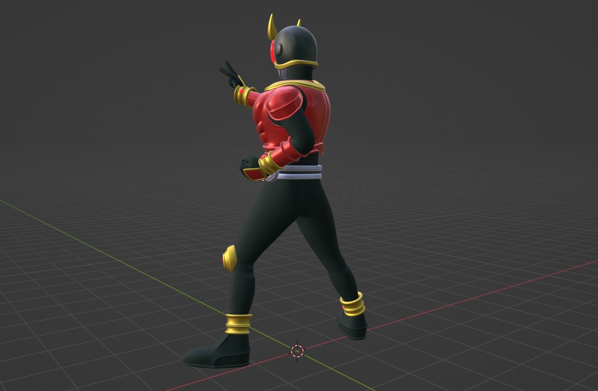 Kamen Rider Kuuga - Kamen Rider 3D model rigged | CGTrader