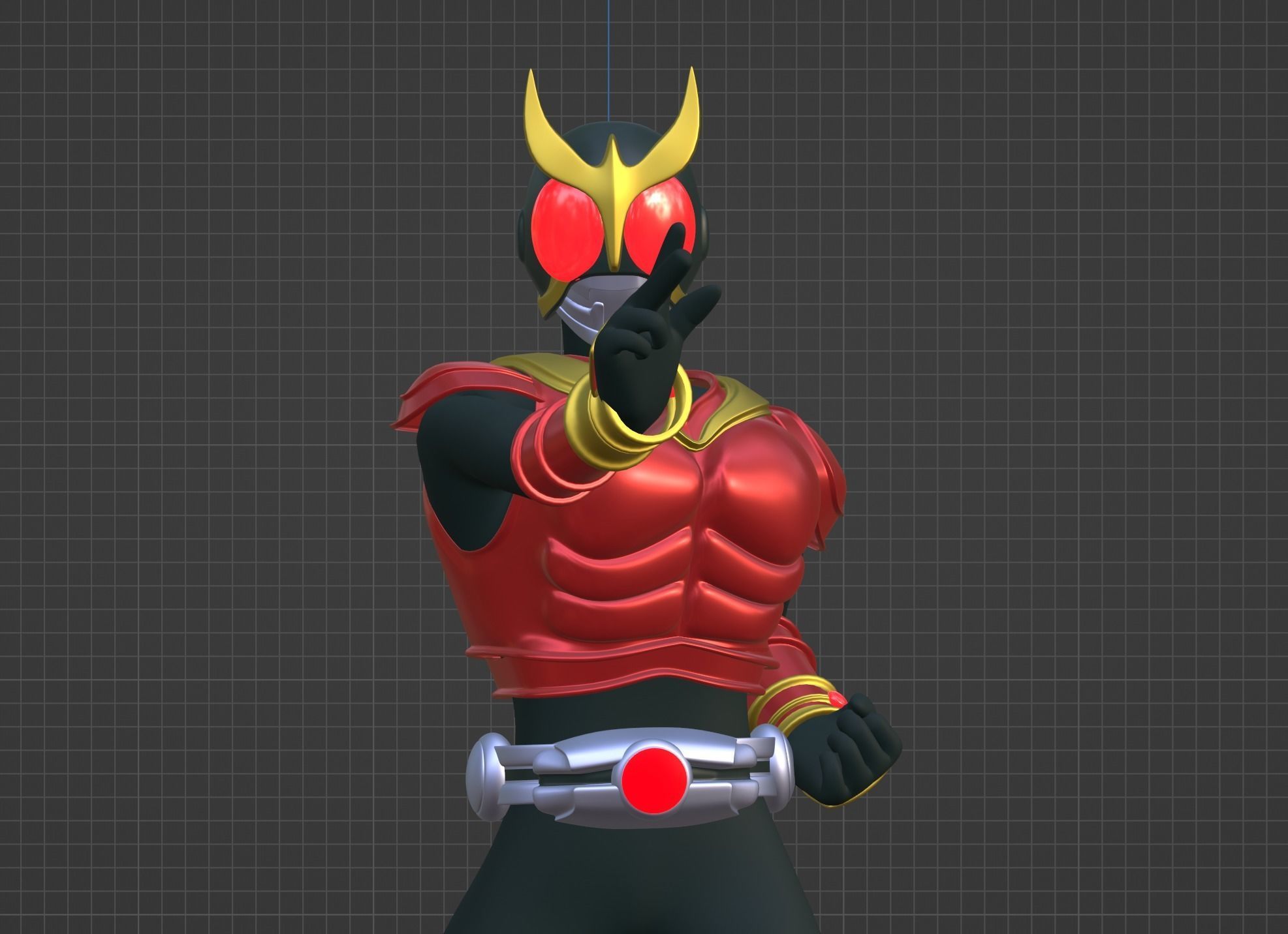 Kamen Rider Kuuga - Kamen Rider 3D model rigged | CGTrader