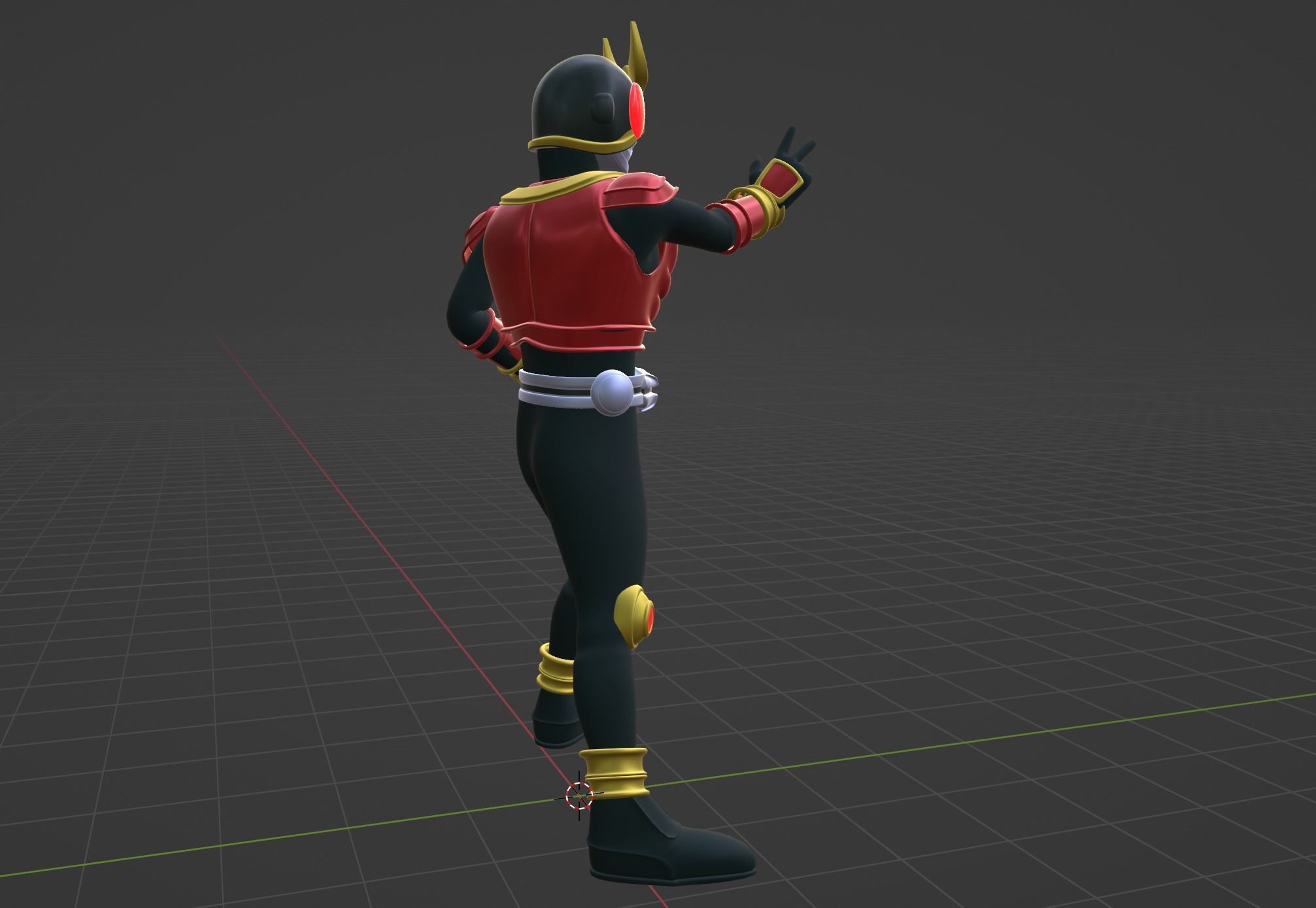 Kamen Rider Kuuga - Kamen Rider 3D model rigged | CGTrader