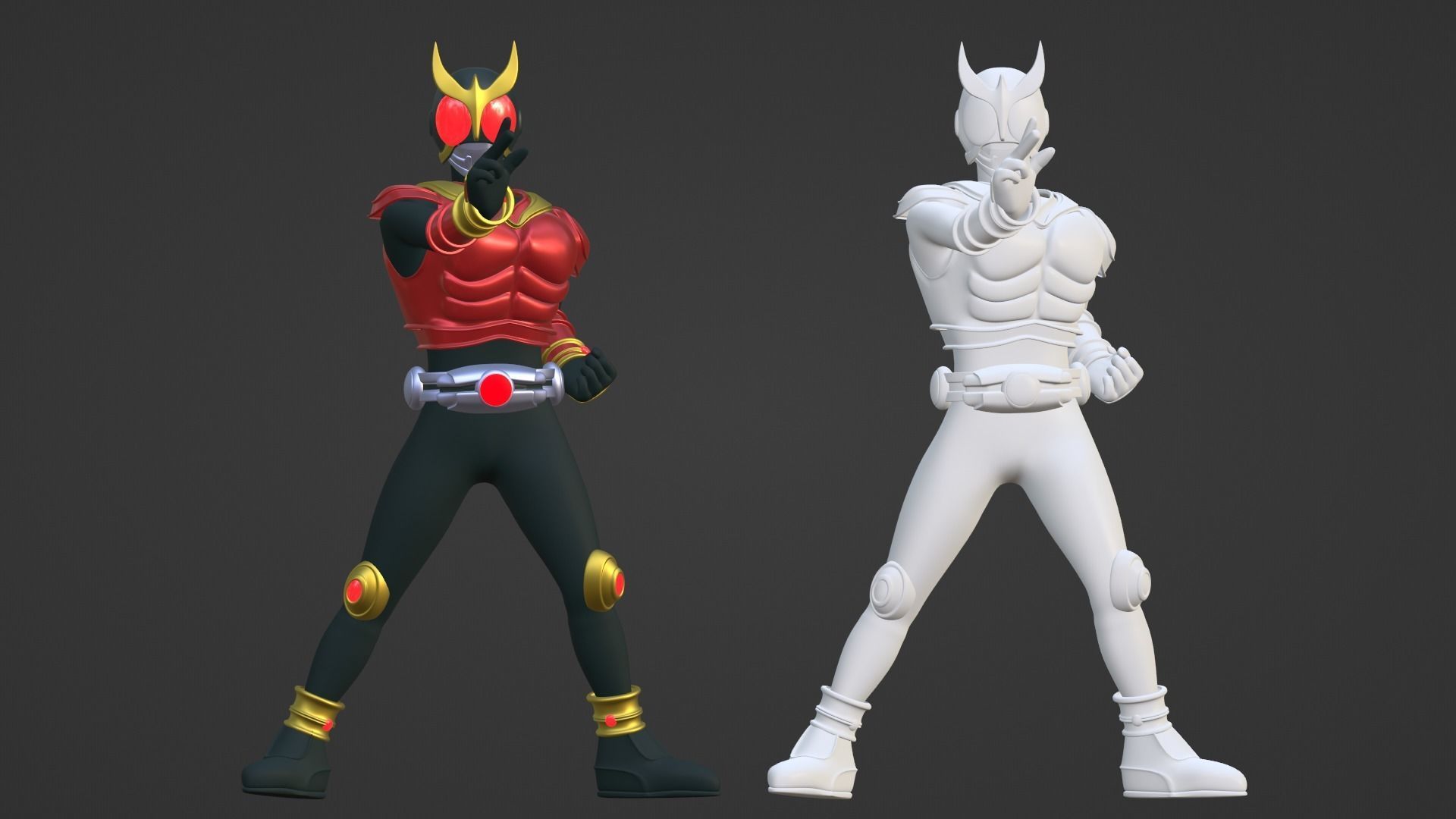 Kamen Rider Kuuga - Kamen Rider 3D model rigged | CGTrader