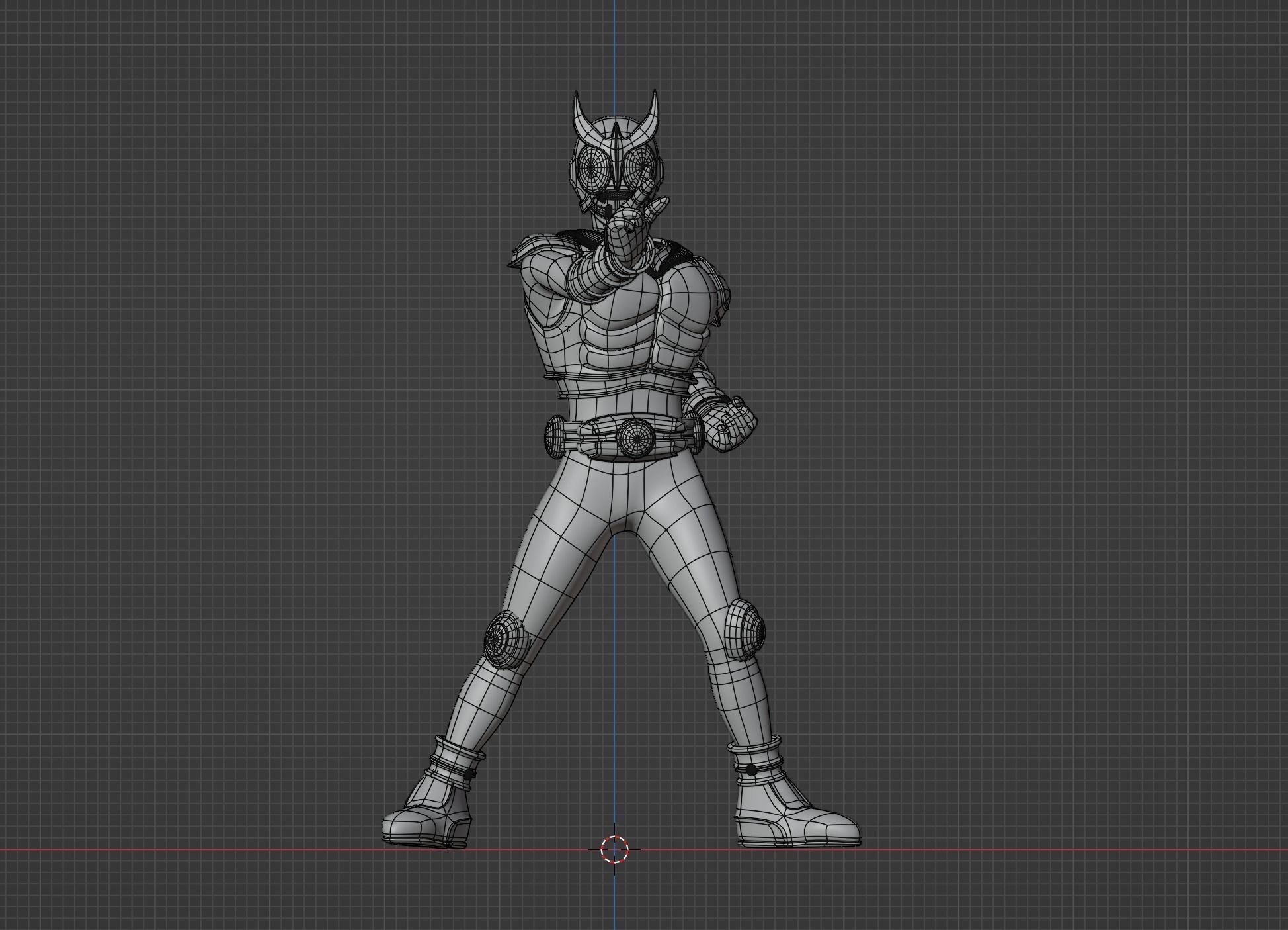Kamen Rider Kuuga - Kamen Rider 3D model rigged | CGTrader