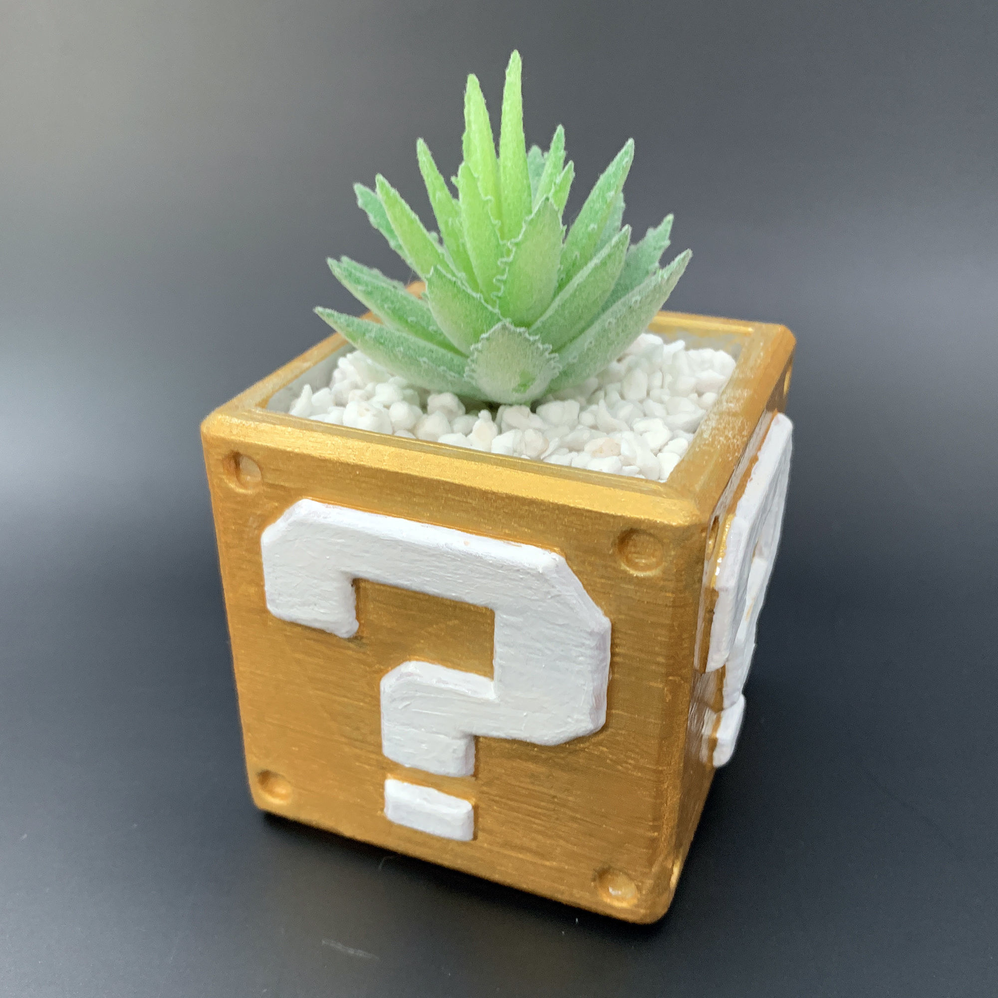 Super Mario Bros Question Mark mold - Include Pot file for print 3D ...