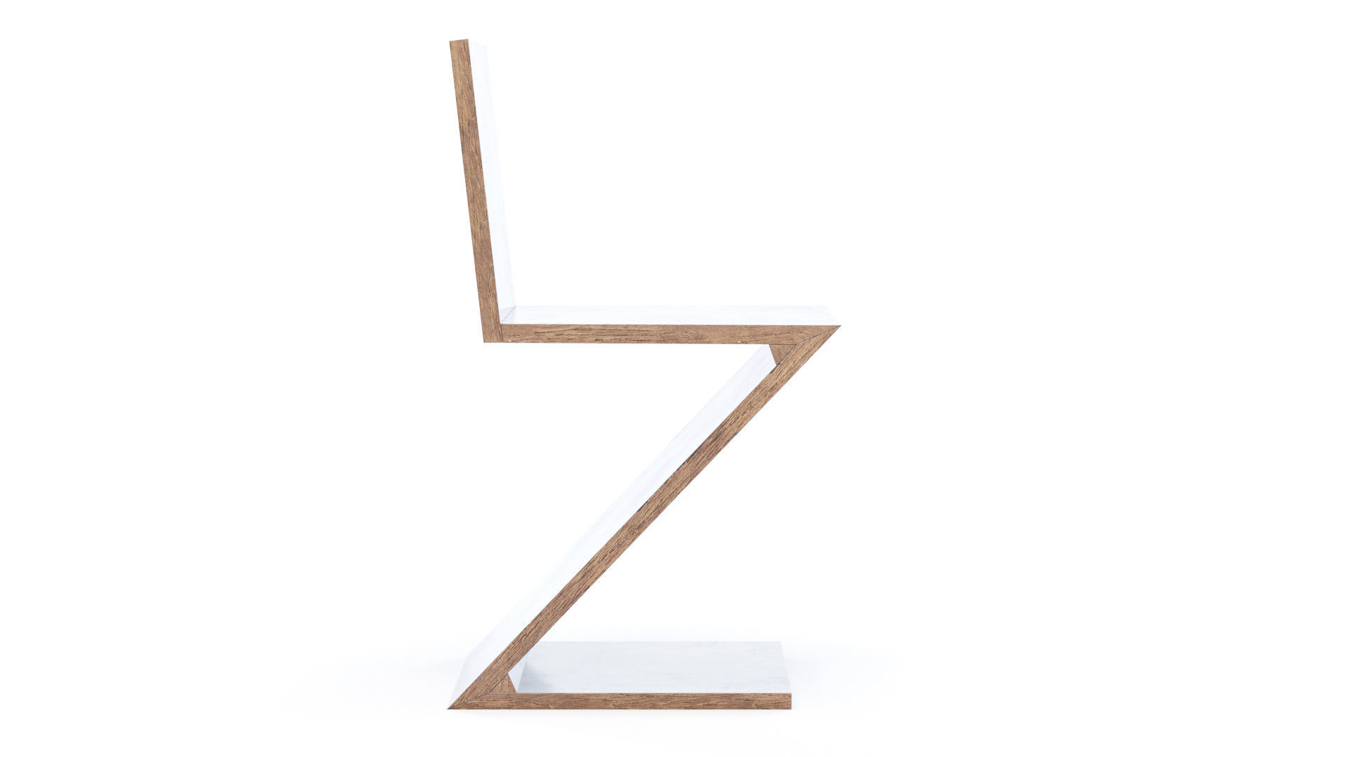 Zig Zag Chair 3D model | CGTrader