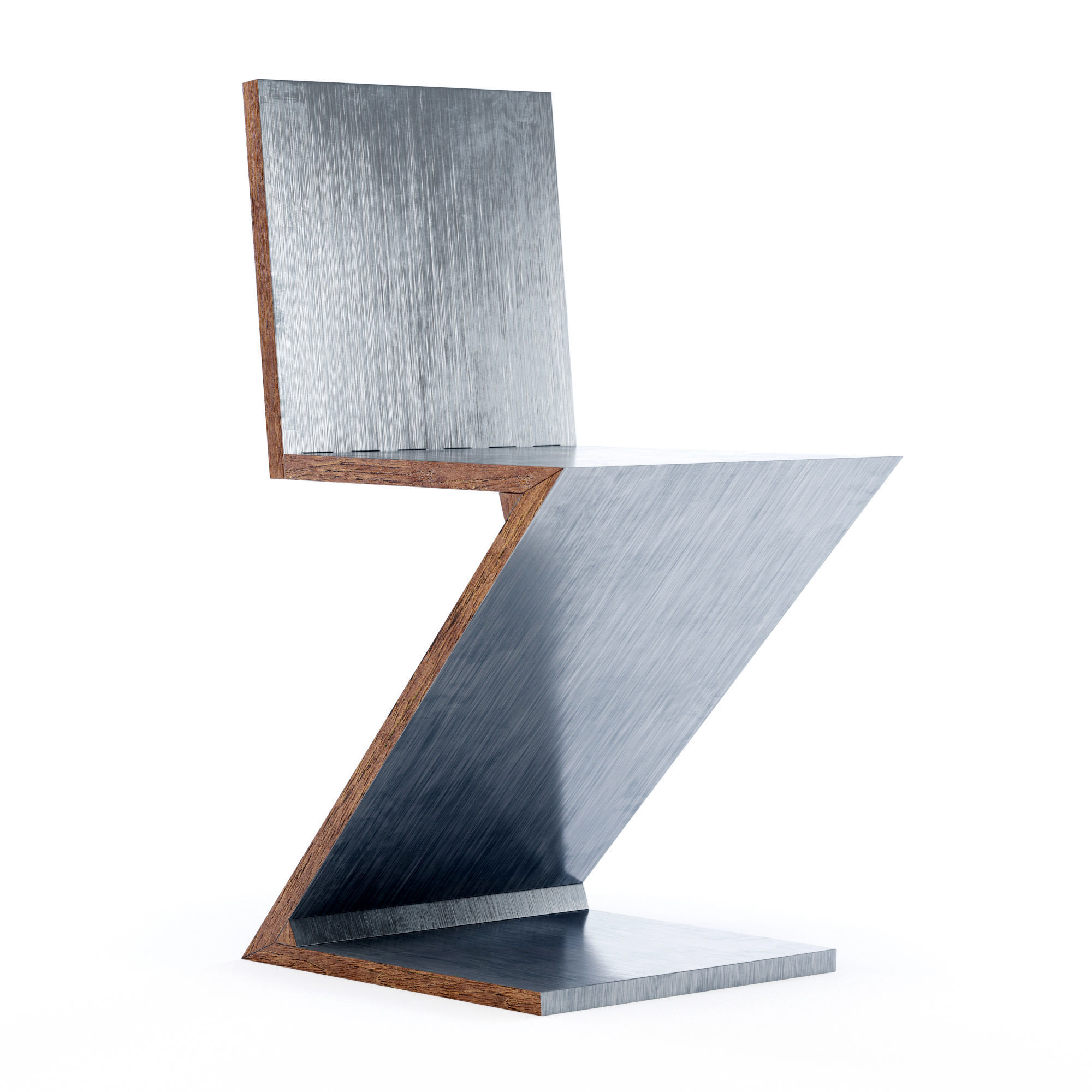 Zig Zag Chair 3D model | CGTrader