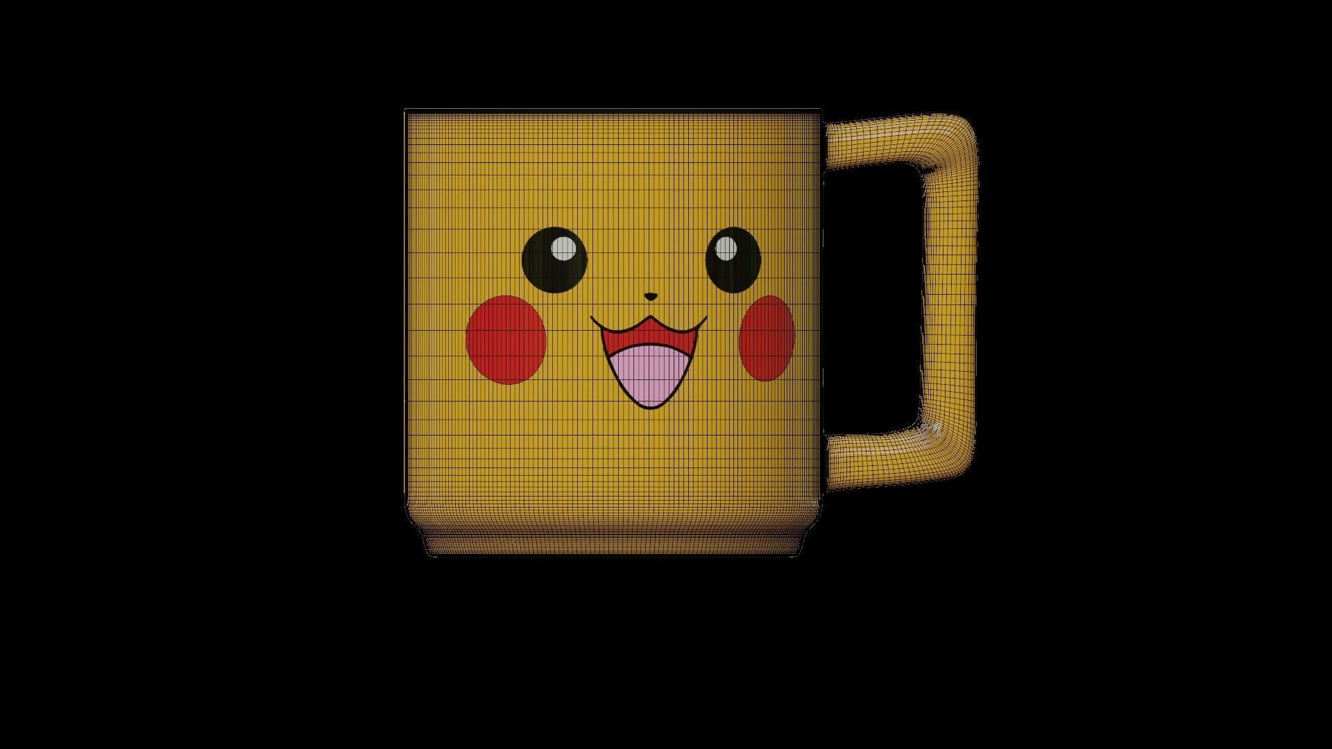 Pikachu Coffee Mug 3D model | CGTrader