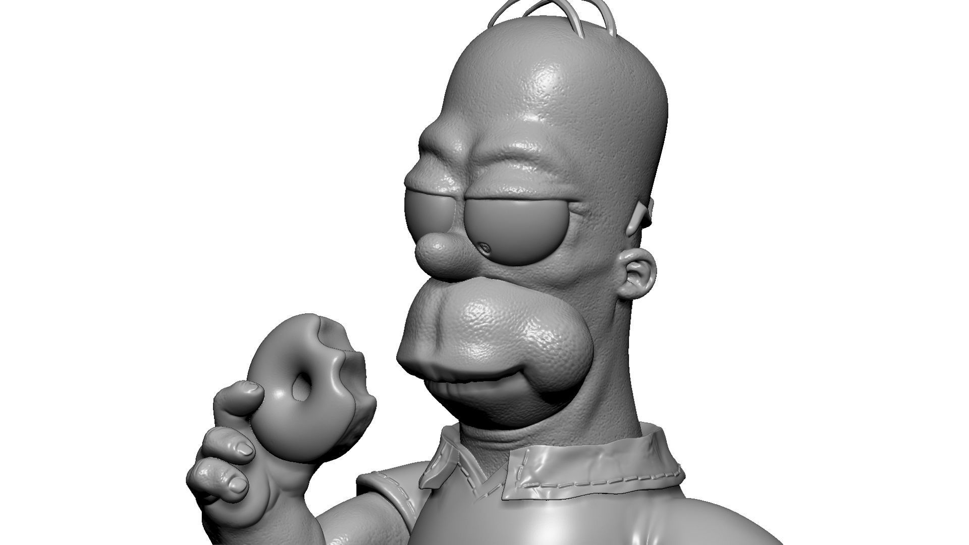 HOMER SIMPSON for 3D print STL 3D model 3D printable | CGTrader