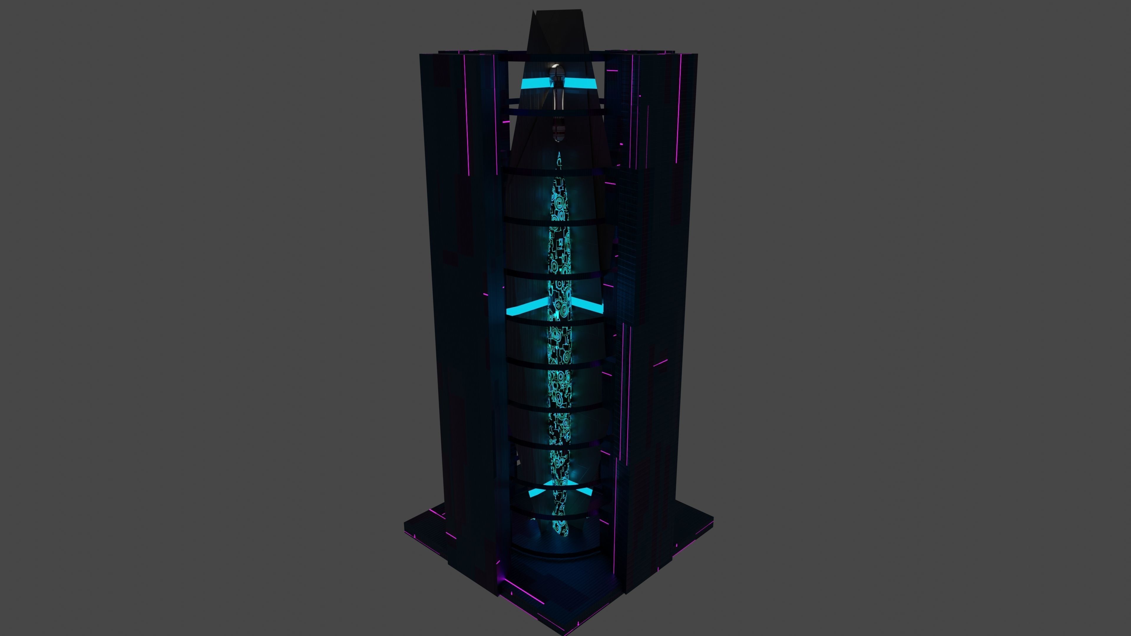 Rocket with electromagnetic launcher 3D model | CGTrader