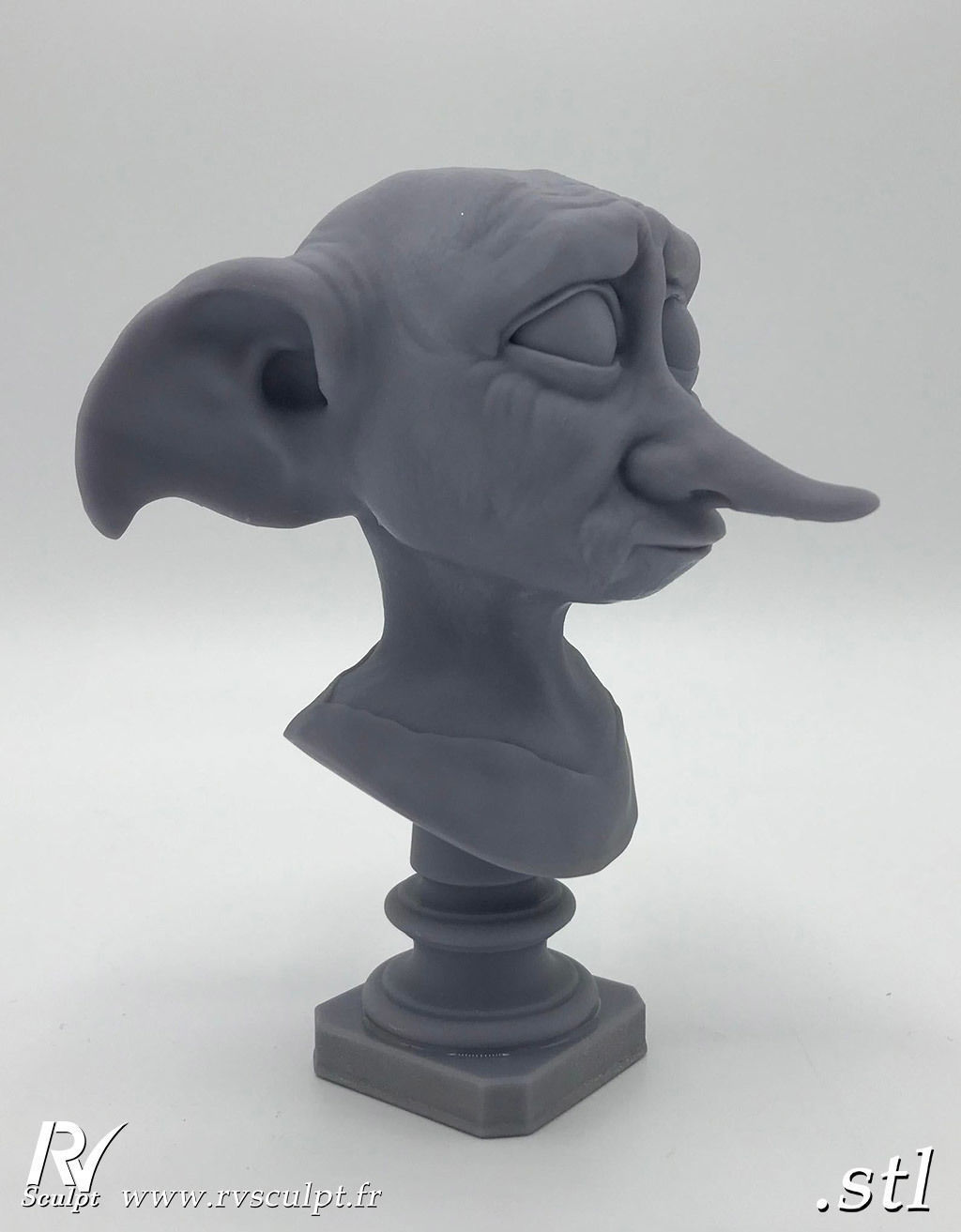 Dobby bust 3D model 3D printable | CGTrader