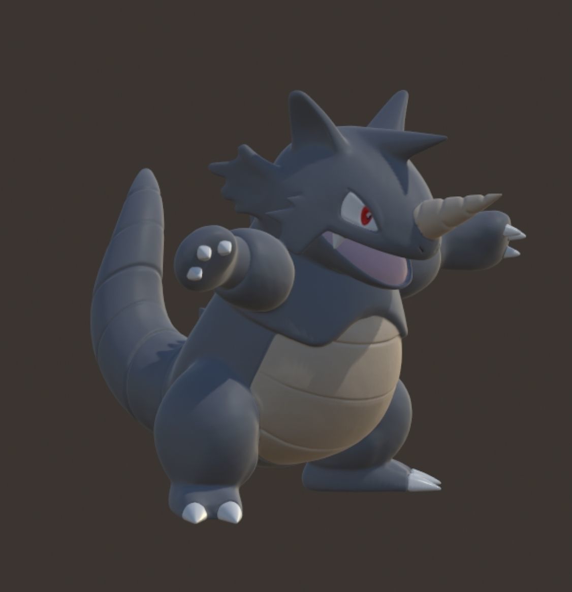 RHYDON POKEMON HIGH-RES 3D model 3D printable | CGTrader