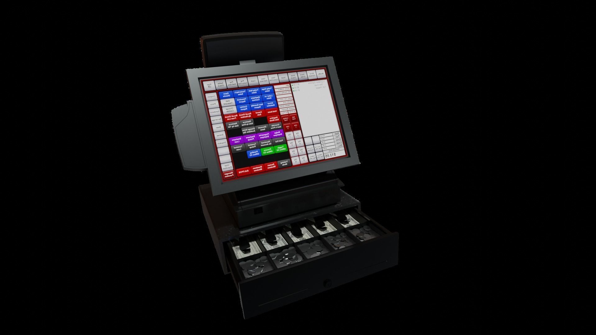 3D model Cashier Registry VR / AR / low-poly | CGTrader