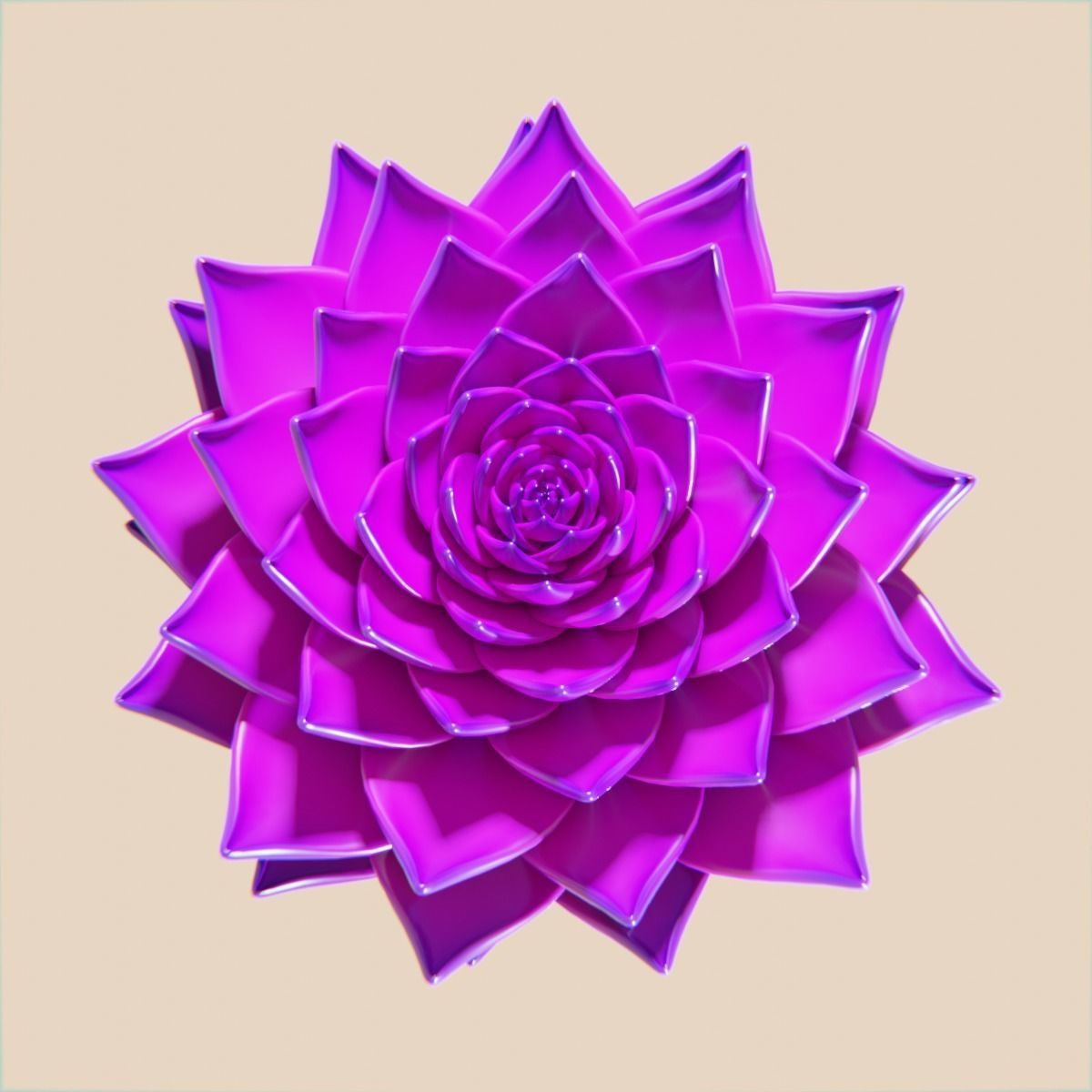 Geo Flower 3D model animated | CGTrader