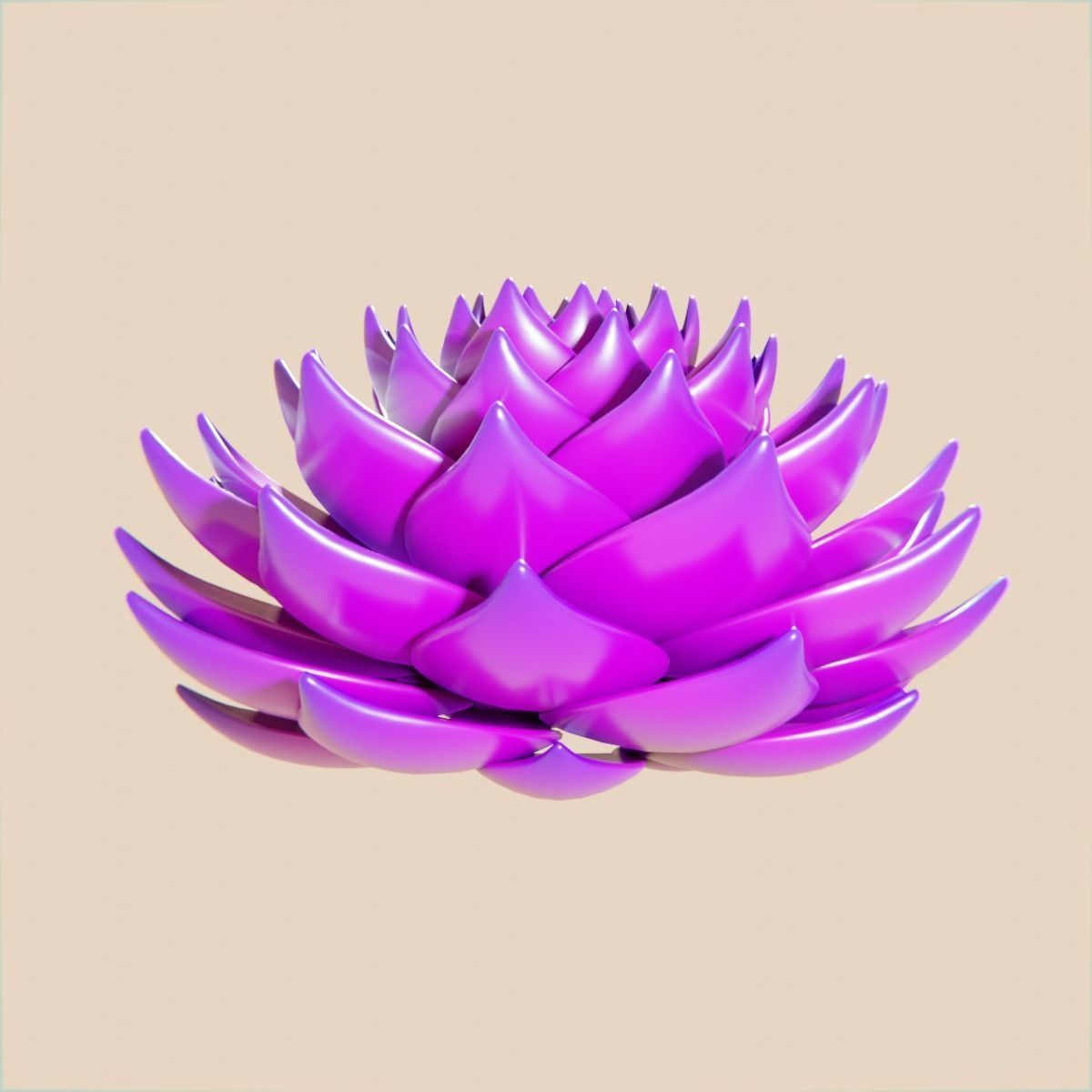 Geo Flower 3D model animated | CGTrader