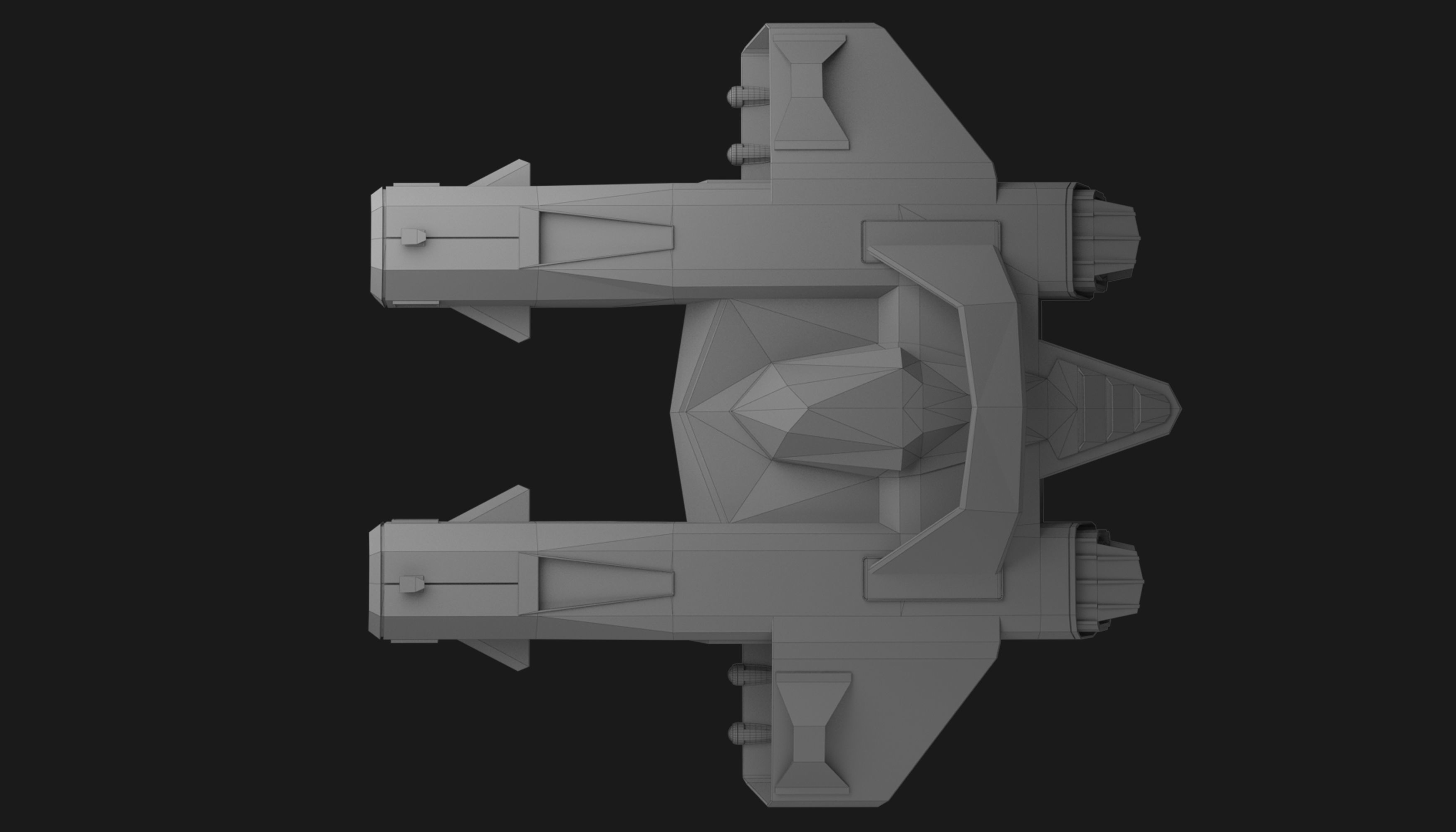 3D model Spaceship Fighter N6 VR / AR / low-poly | CGTrader