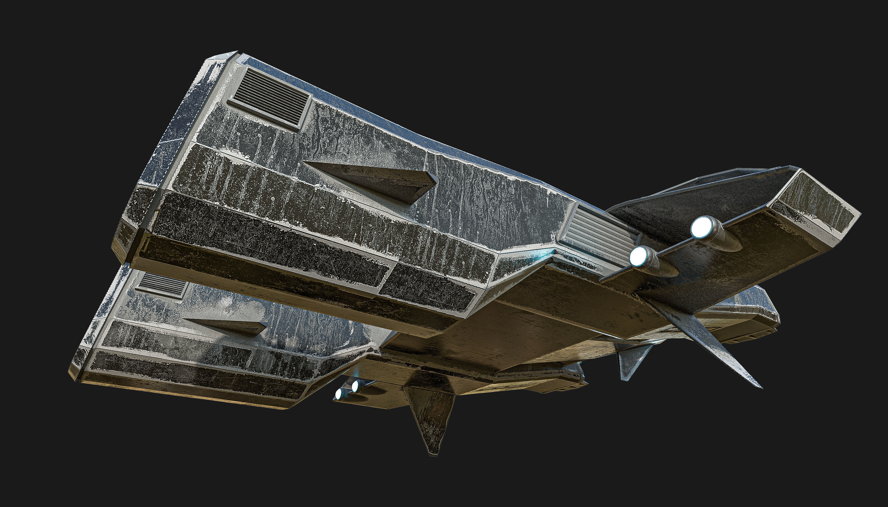 3D model Spaceship Fighter N6 VR / AR / low-poly | CGTrader