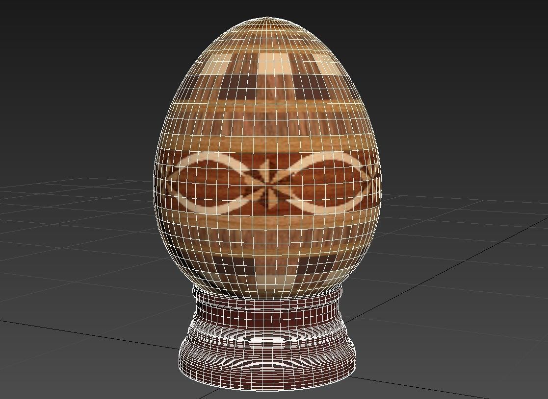 Greek wood egg 03 3D model | CGTrader