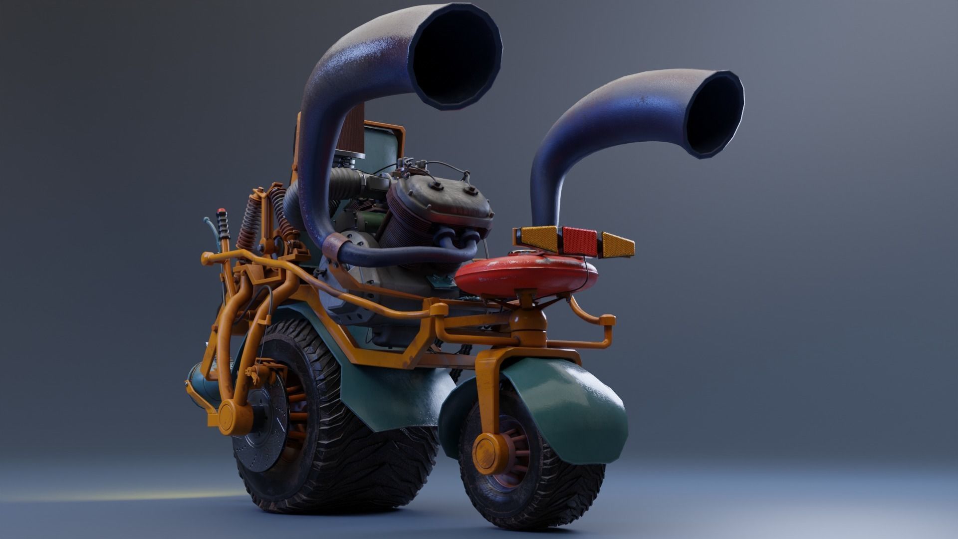 Fancy motorcycle free VR / AR / low-poly 3D model rigged | CGTrader