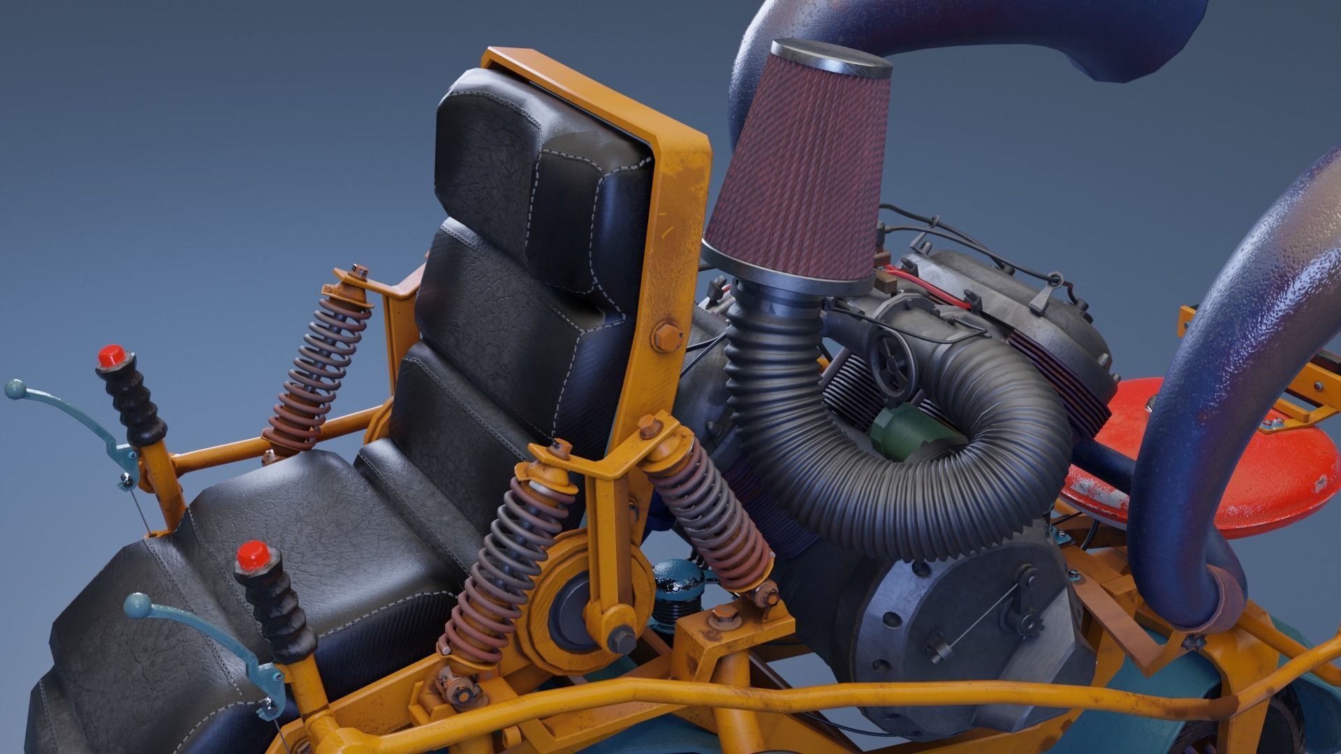 Fancy motorcycle free VR / AR / low-poly 3D model rigged | CGTrader