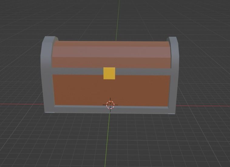 3D model Treasure chest for low poly games like roblox VR / AR / low ...