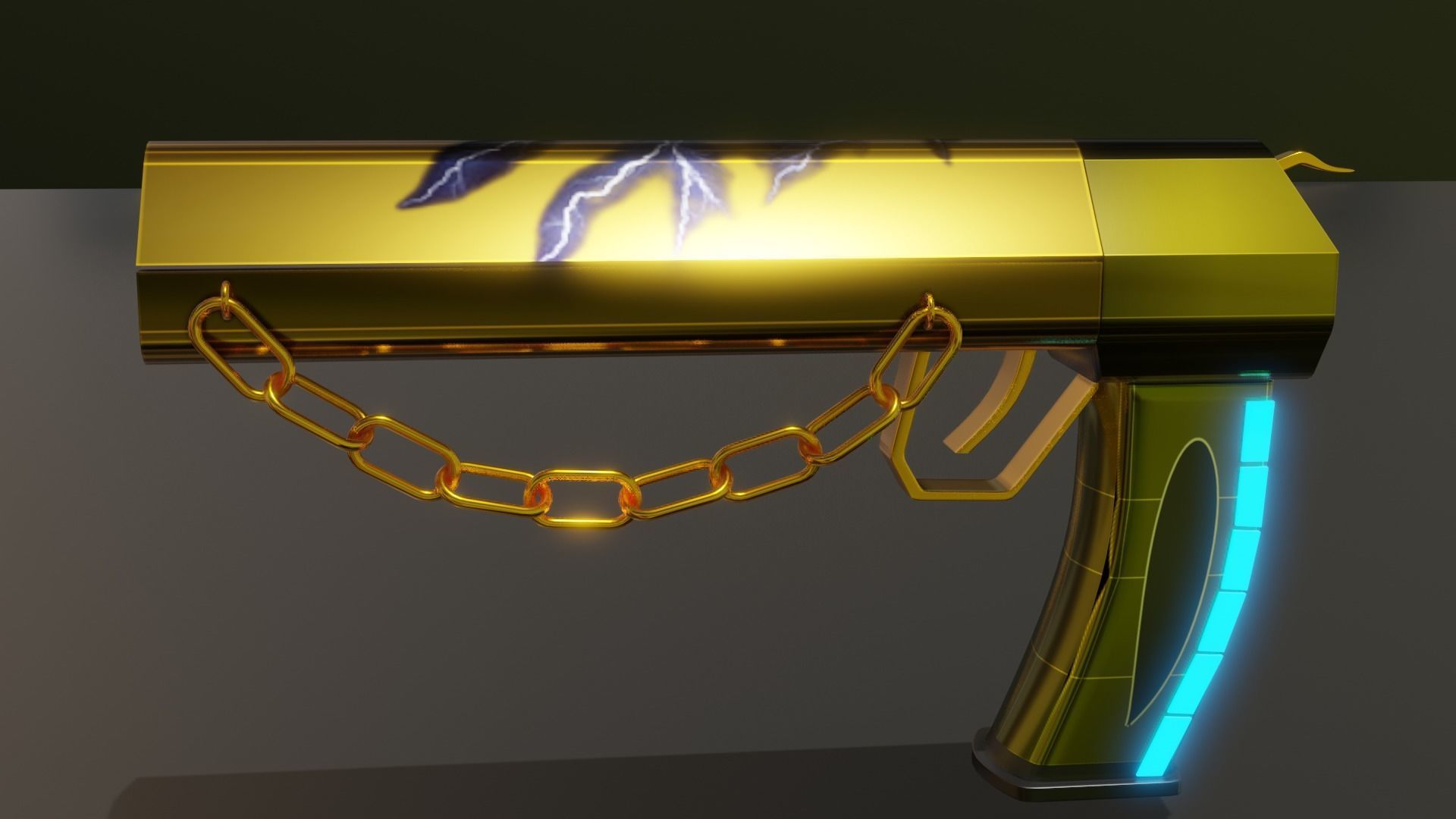 3D model Custom Design Game Ready Gun Model VR / AR / low-poly | CGTrader