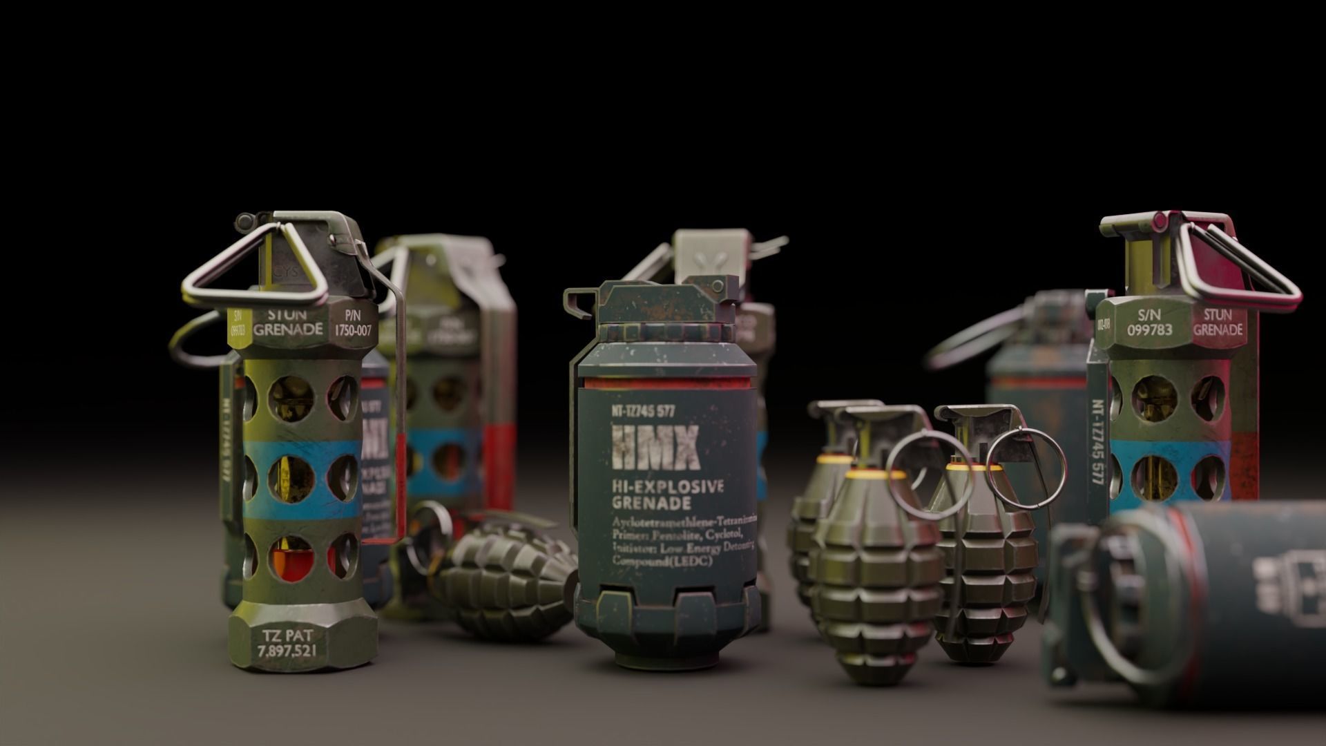 3D model Grenade launcher VR / AR / low-poly | CGTrader