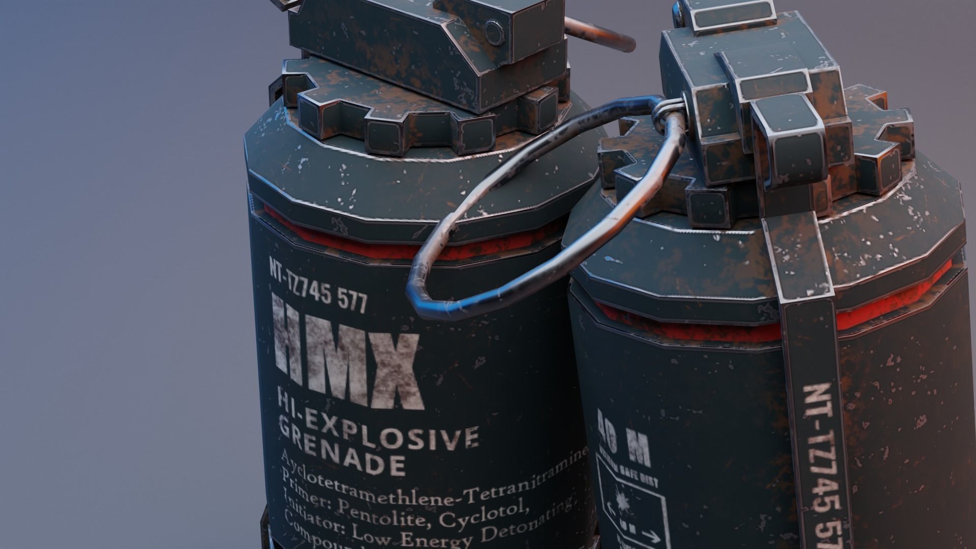 3D model Grenade launcher VR / AR / low-poly | CGTrader