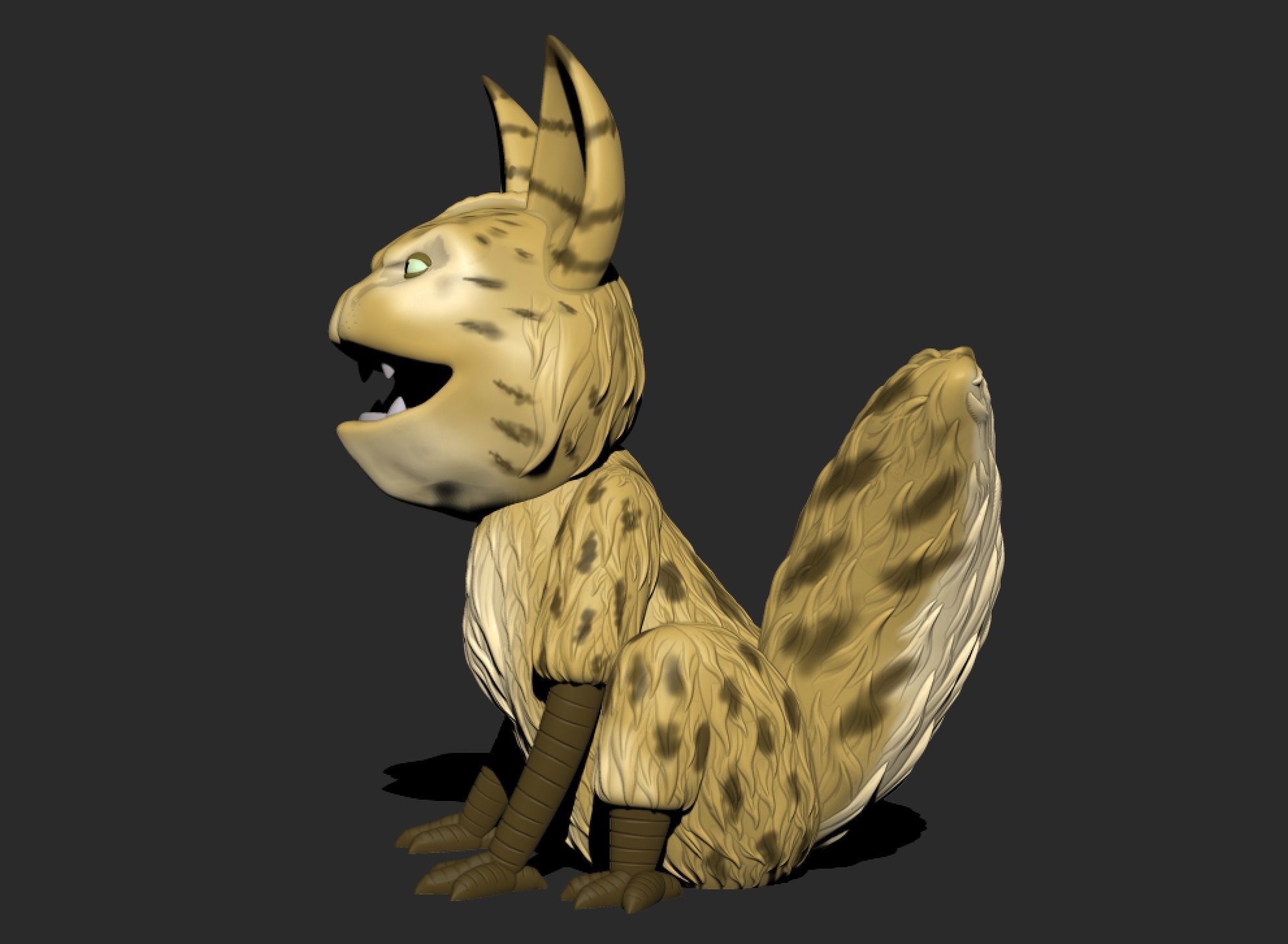 Loth Cat 3D model 3D printable | CGTrader