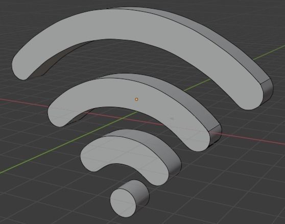 Wifi Symbol 3d Model 3D model | CGTrader